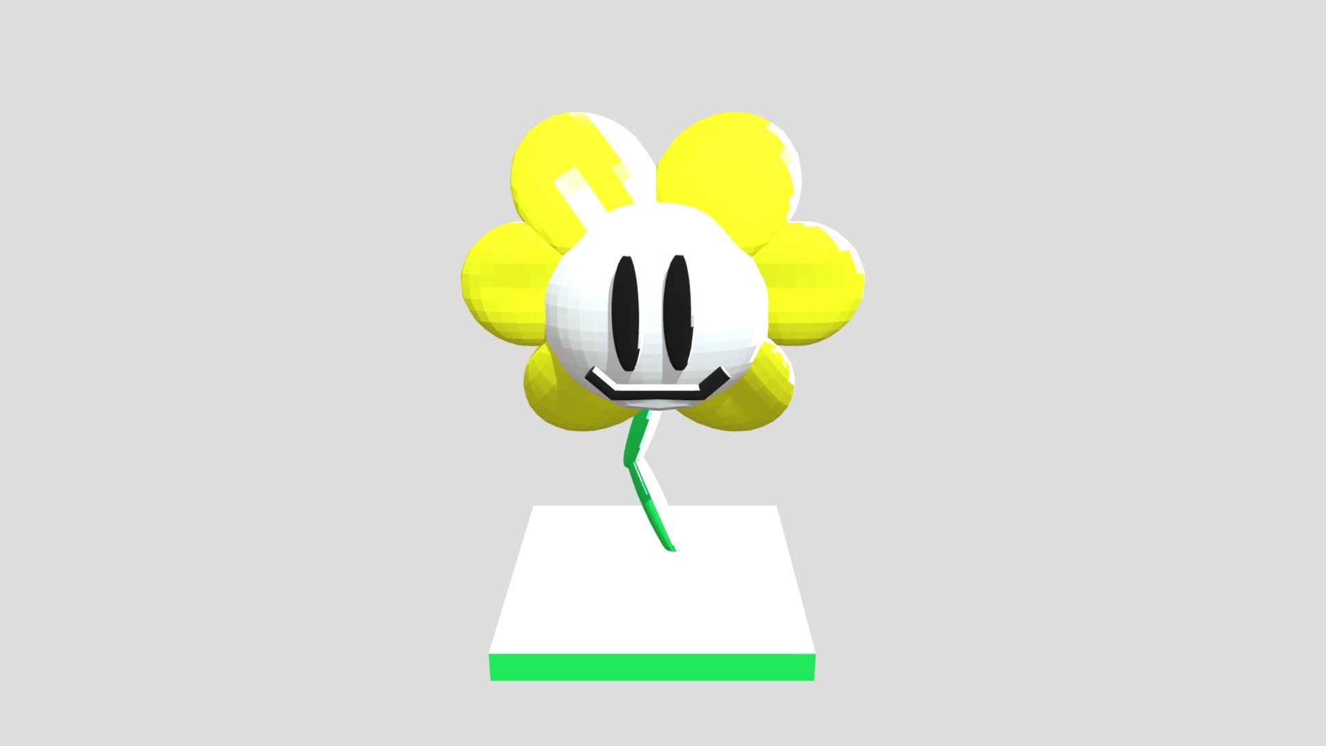 Flowey - Download Free 3D model by Caedes Mea Sign (@caedesmeasign ...