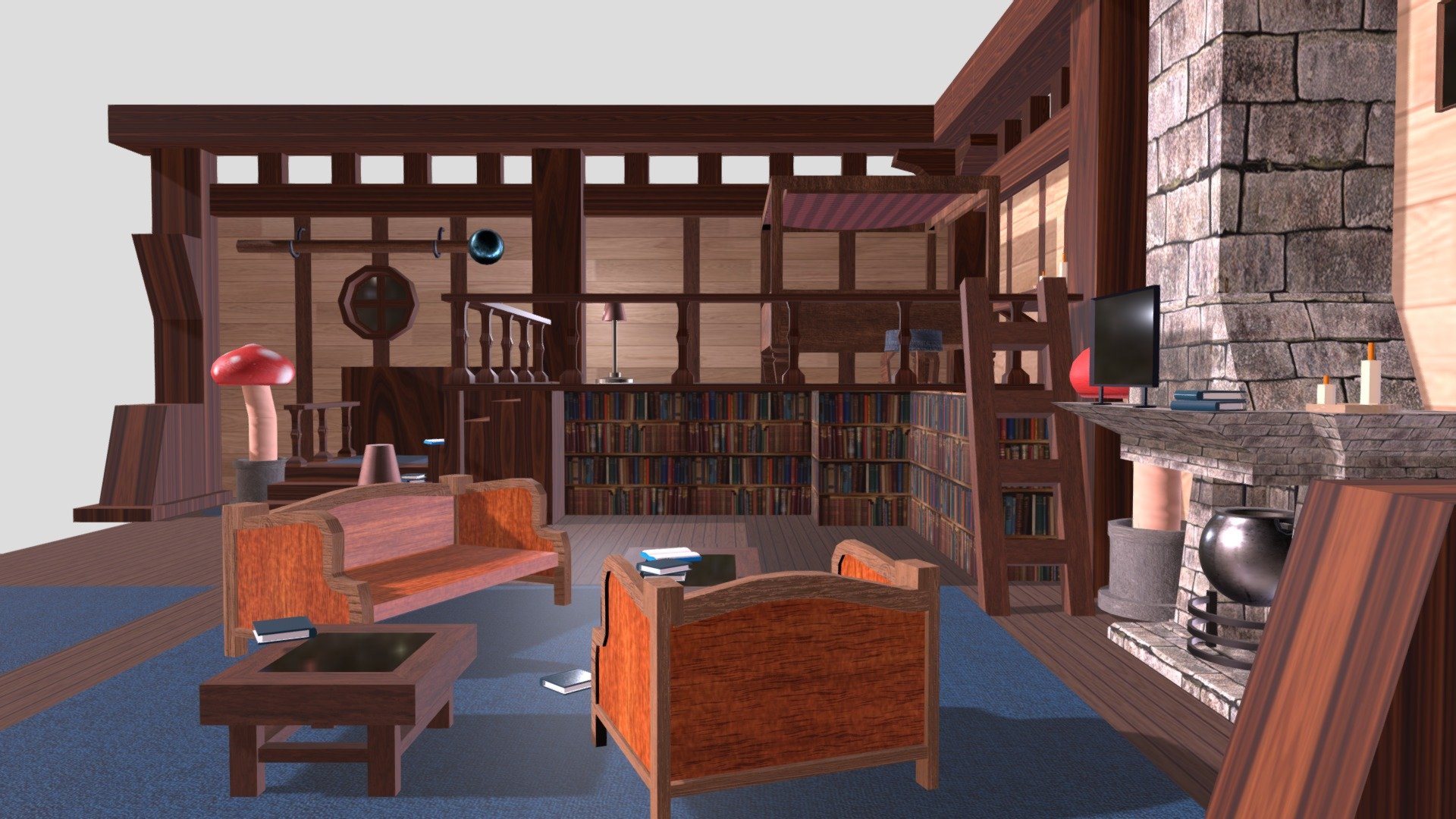 Bob's Magical Room - 3D model by Ezra Ho (@ezrahqw) [5946878] - Sketchfab