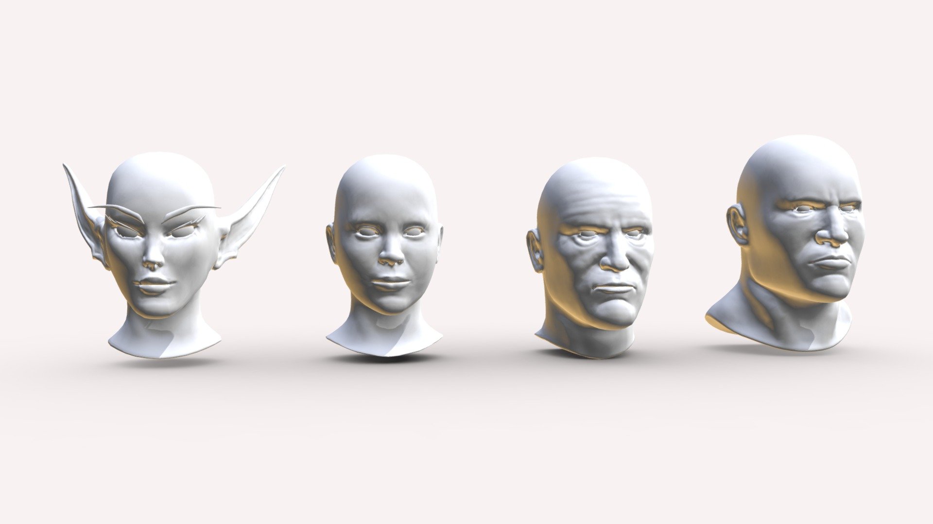 Heads - Download Free 3D model by Mieke Roth (@miekeroth) [5947242 ...