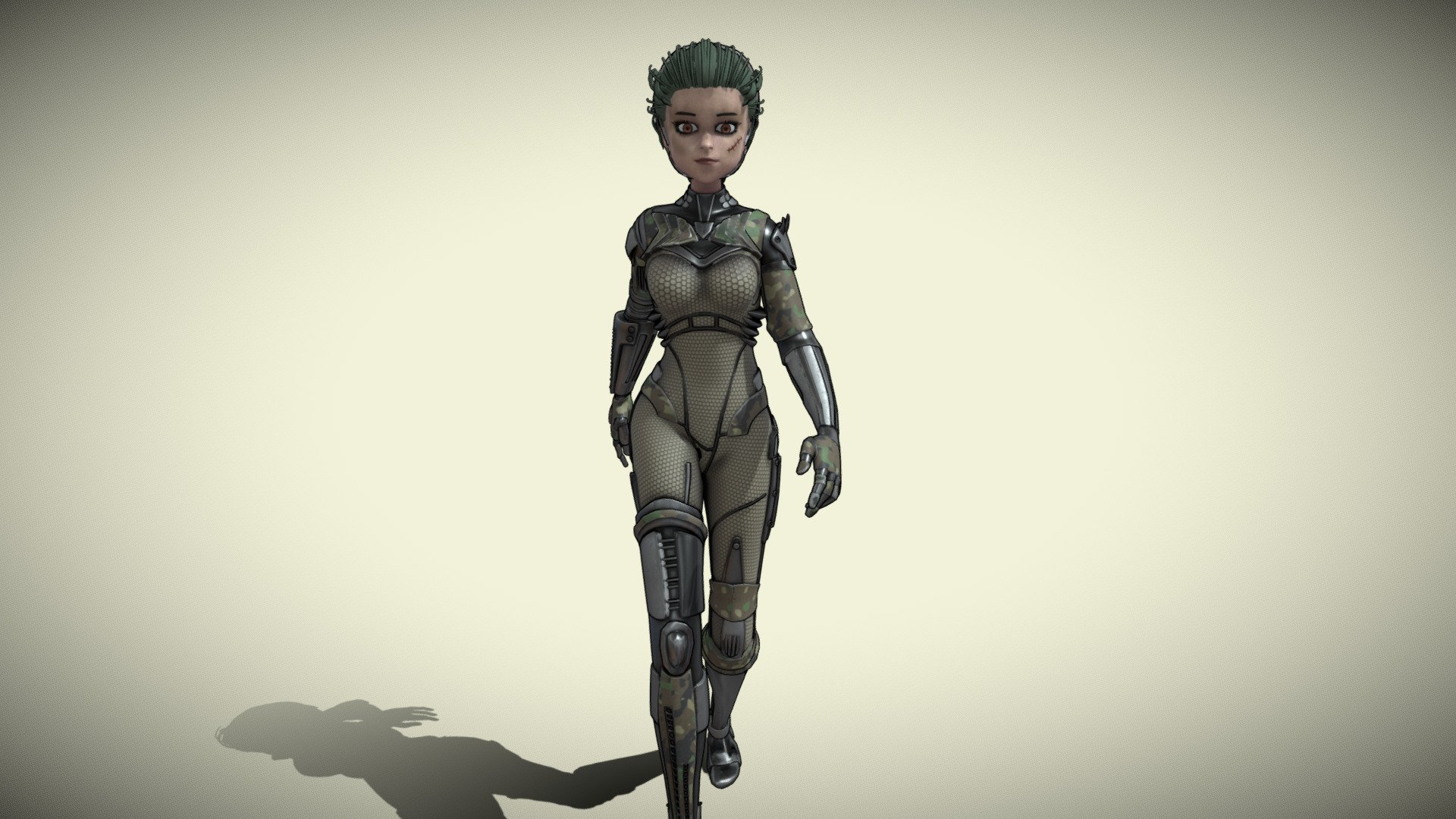 Asymmetric Robotic Character - ARMY - Buy Royalty Free 3D model by Ed (@Ed3D.Blend) [5947bfd ...