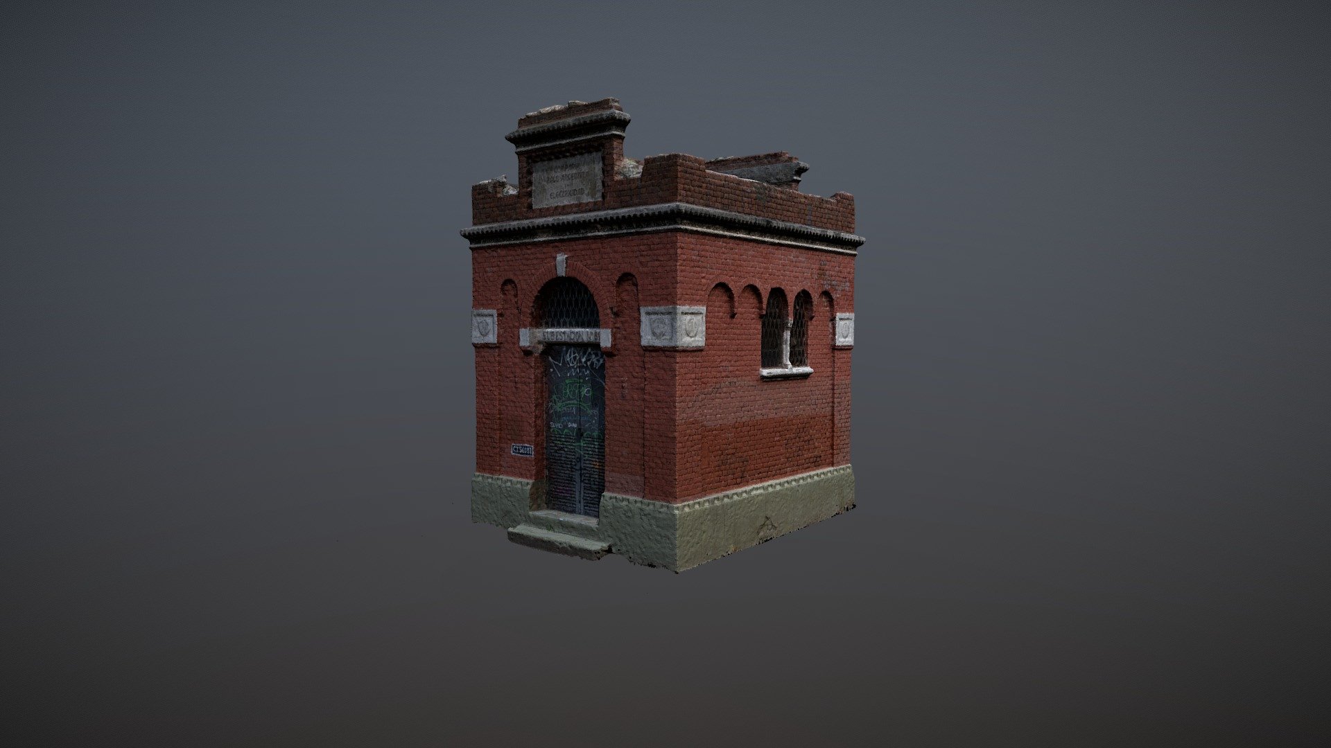 square old brick house warehouse - 3D model by Juanpabloolayac [5948582 ...