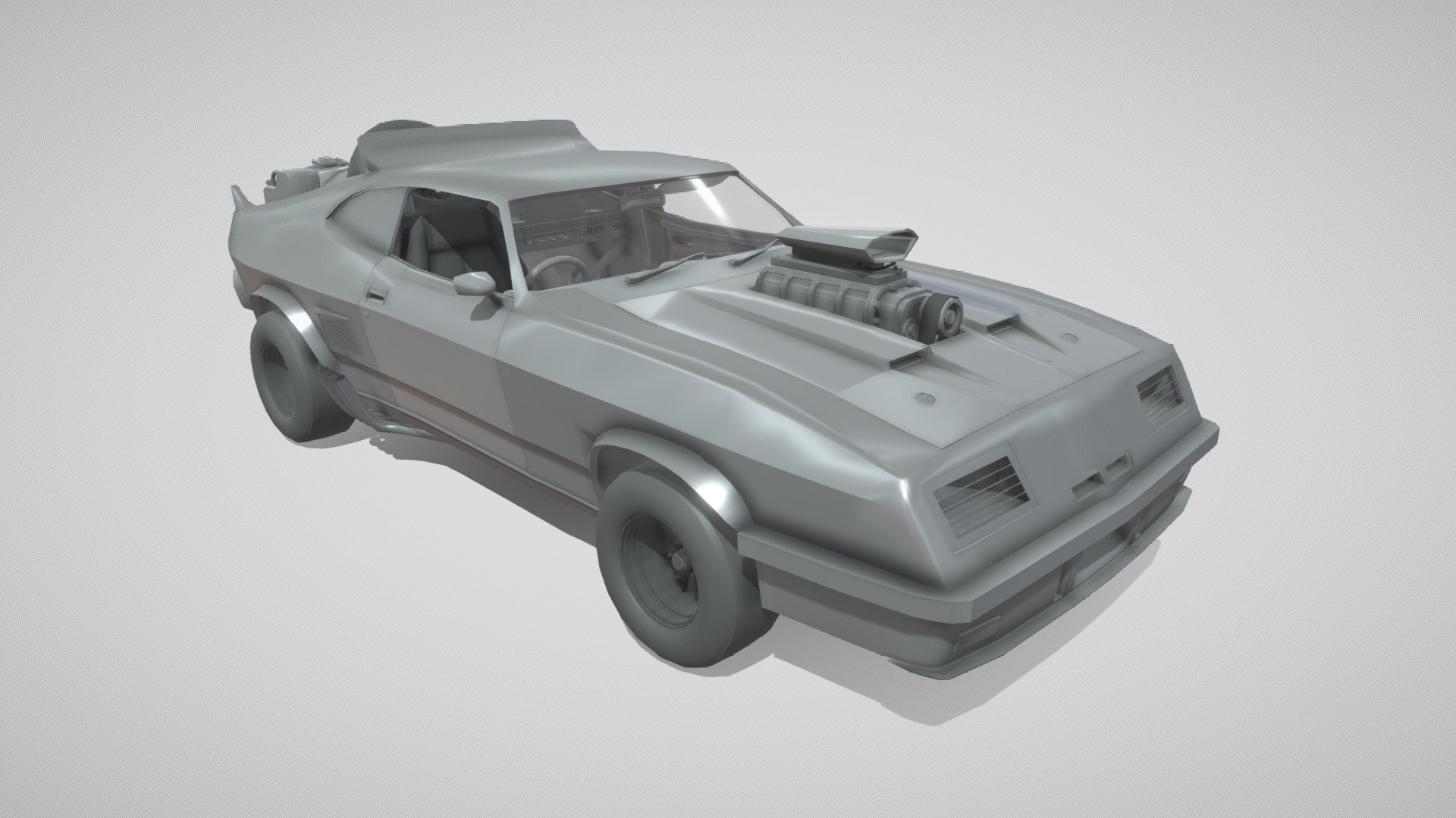 MadMax Ford Ford Falcon XB GT Interceptor - 3D model by Erik Geslin (@erikgeslin) [594a0c8 ...