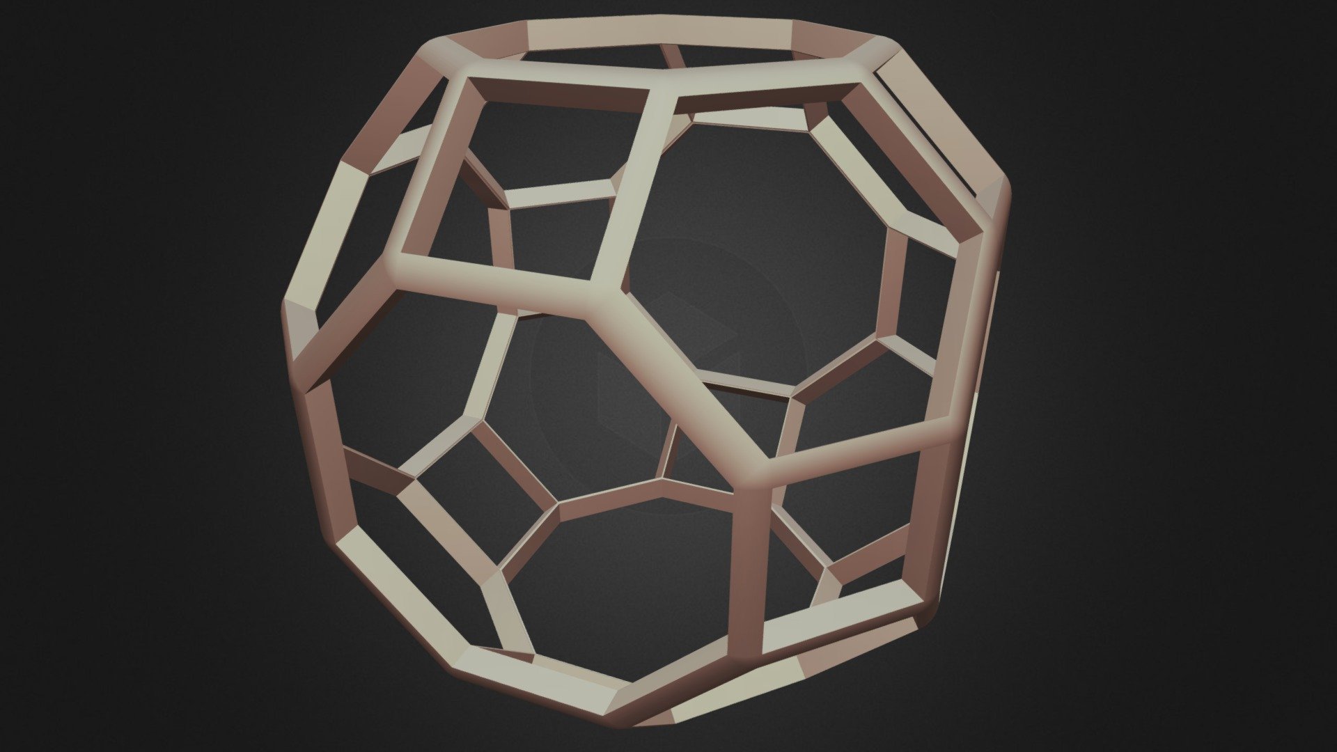 Wireframe Shape Truncated Cuboctahedron Buy Royalty Free 3d Model By