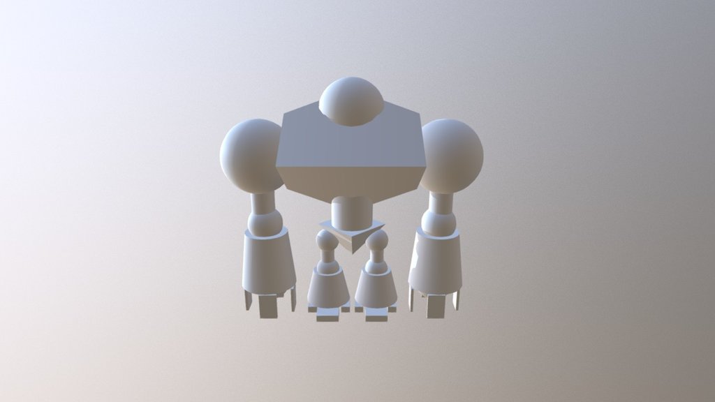 Blocking Robot - 3D model by Tyler (@Castertags) [594cf1a] - Sketchfab