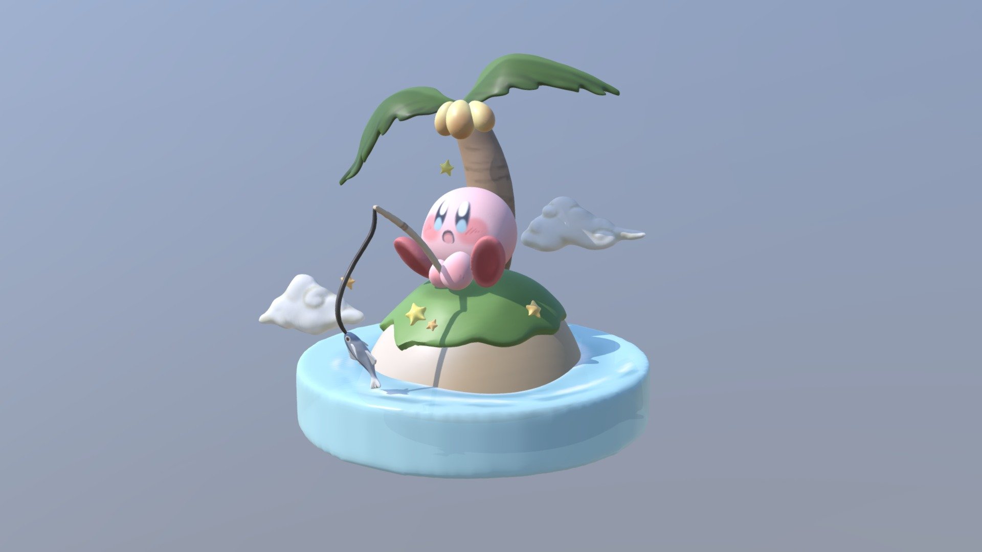 kirby fishing 1st April 2021 - Download Free 3D model by cornsoup ...