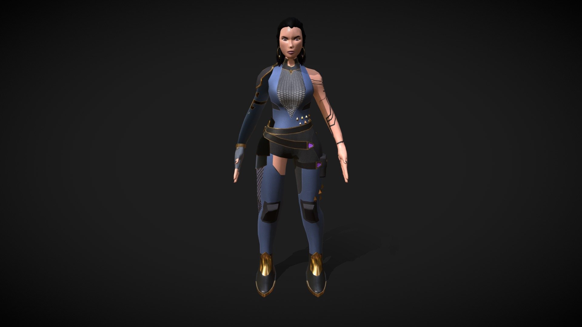3D Character Model With Texture - 3D model by Josephine (@jyrh ...