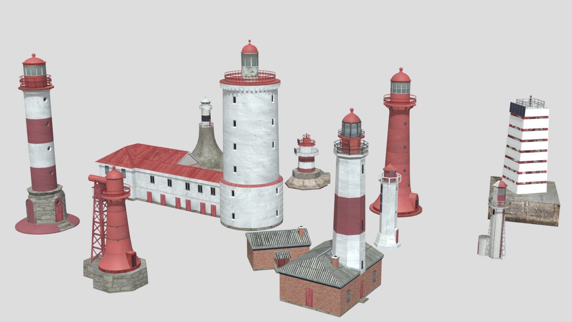 10 lighthouses of the Gulf of Finland - 3D model by Shotkey [5951d2f] - Sketchfab
