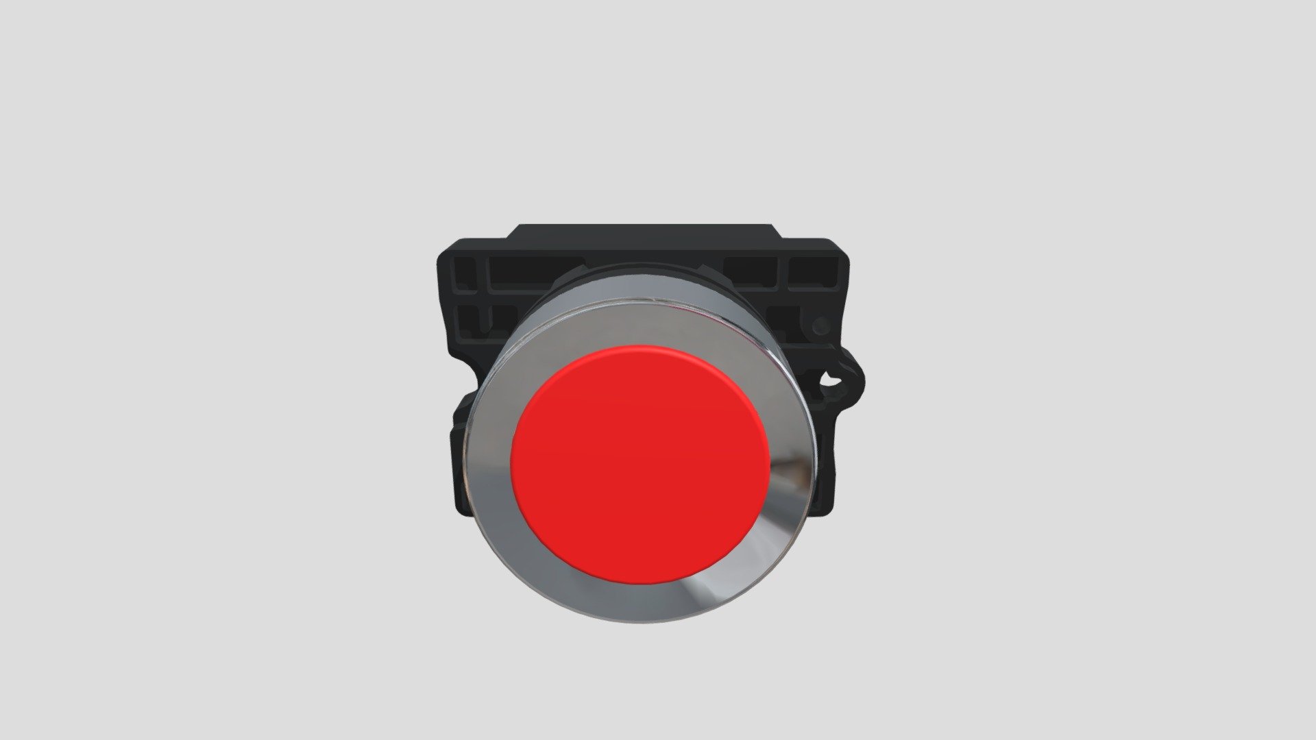 Detailed 3D Model of an Industrial Push Button - 3D model by hepiporto ...