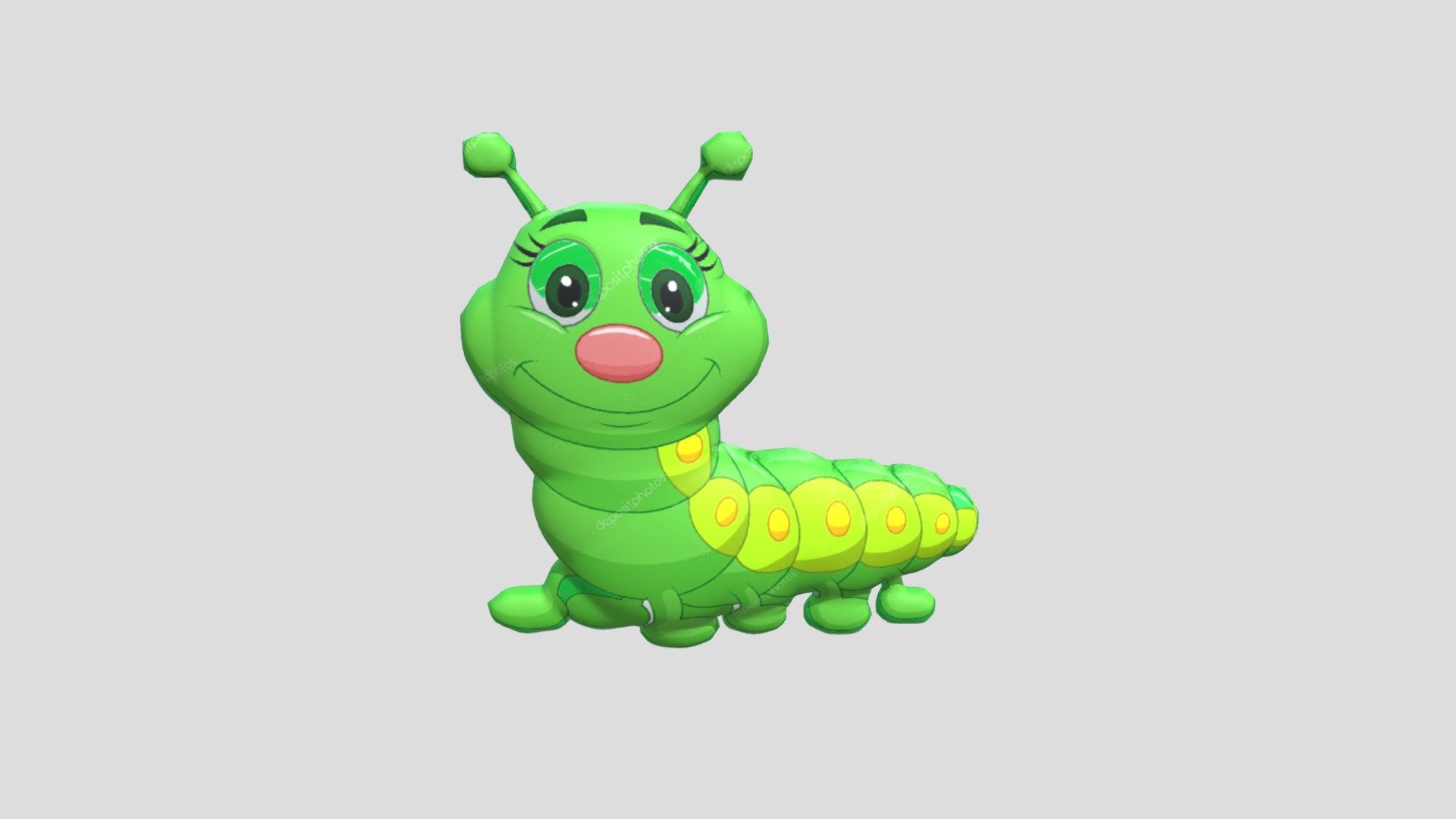 Ulat - 3D model by een.nurrobith48 [59538b0] - Sketchfab