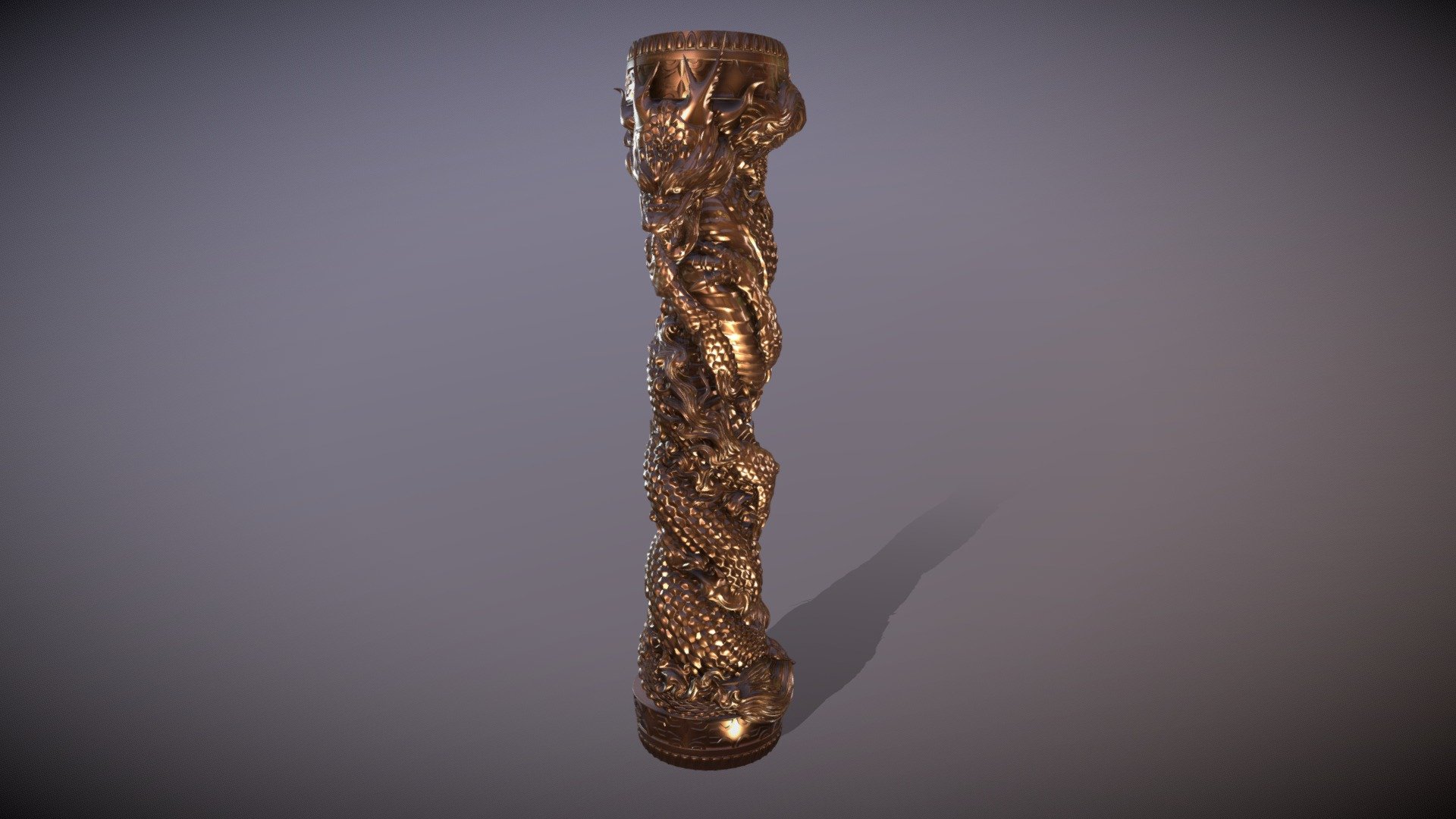 Dragon column - 3D model by Nicos (@antinicos) [59540c2] - Sketchfab
