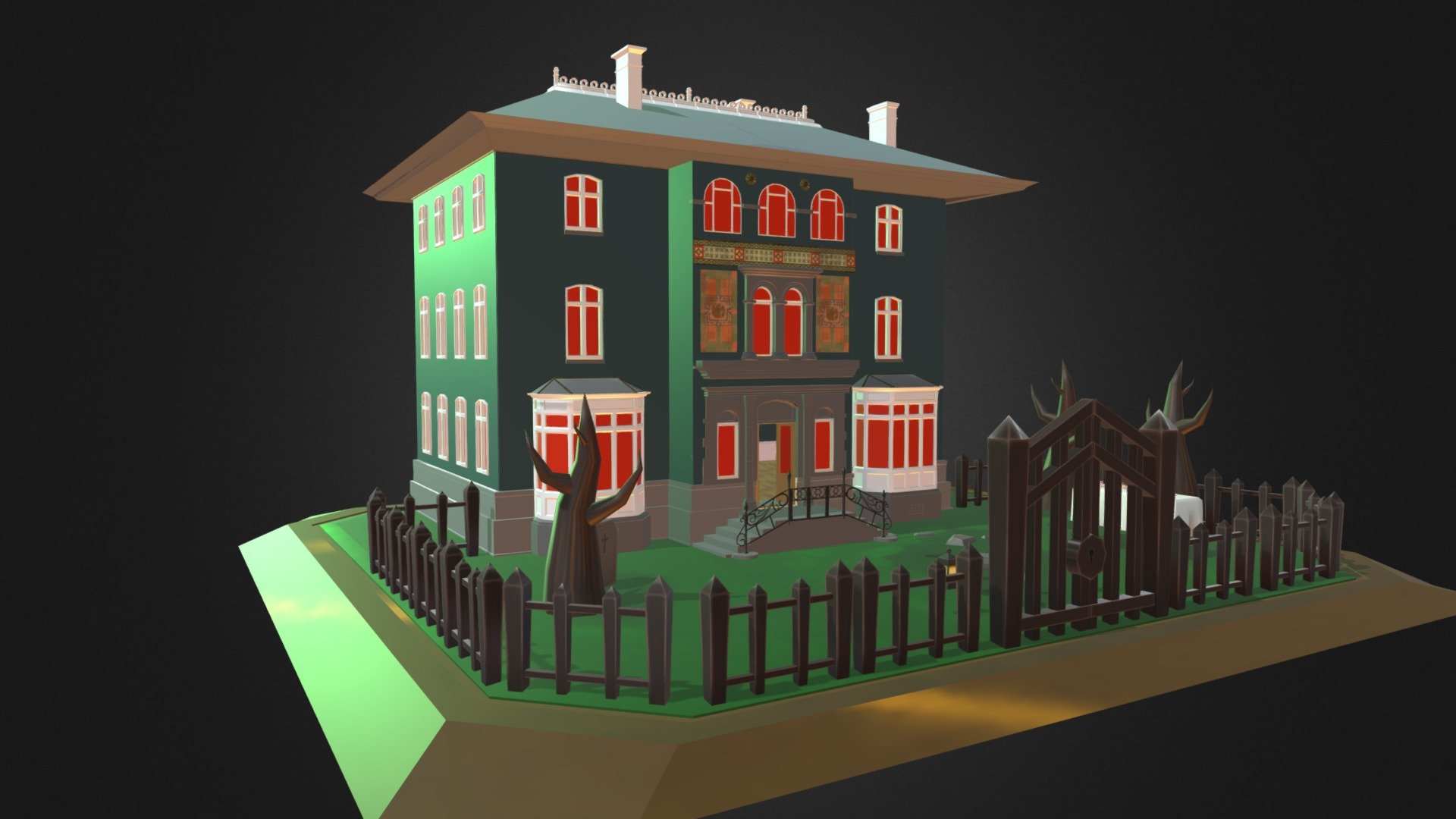 Scary House - 3D model by zaidi40621 (@xaidi40621) [5955cd0] - Sketchfab
