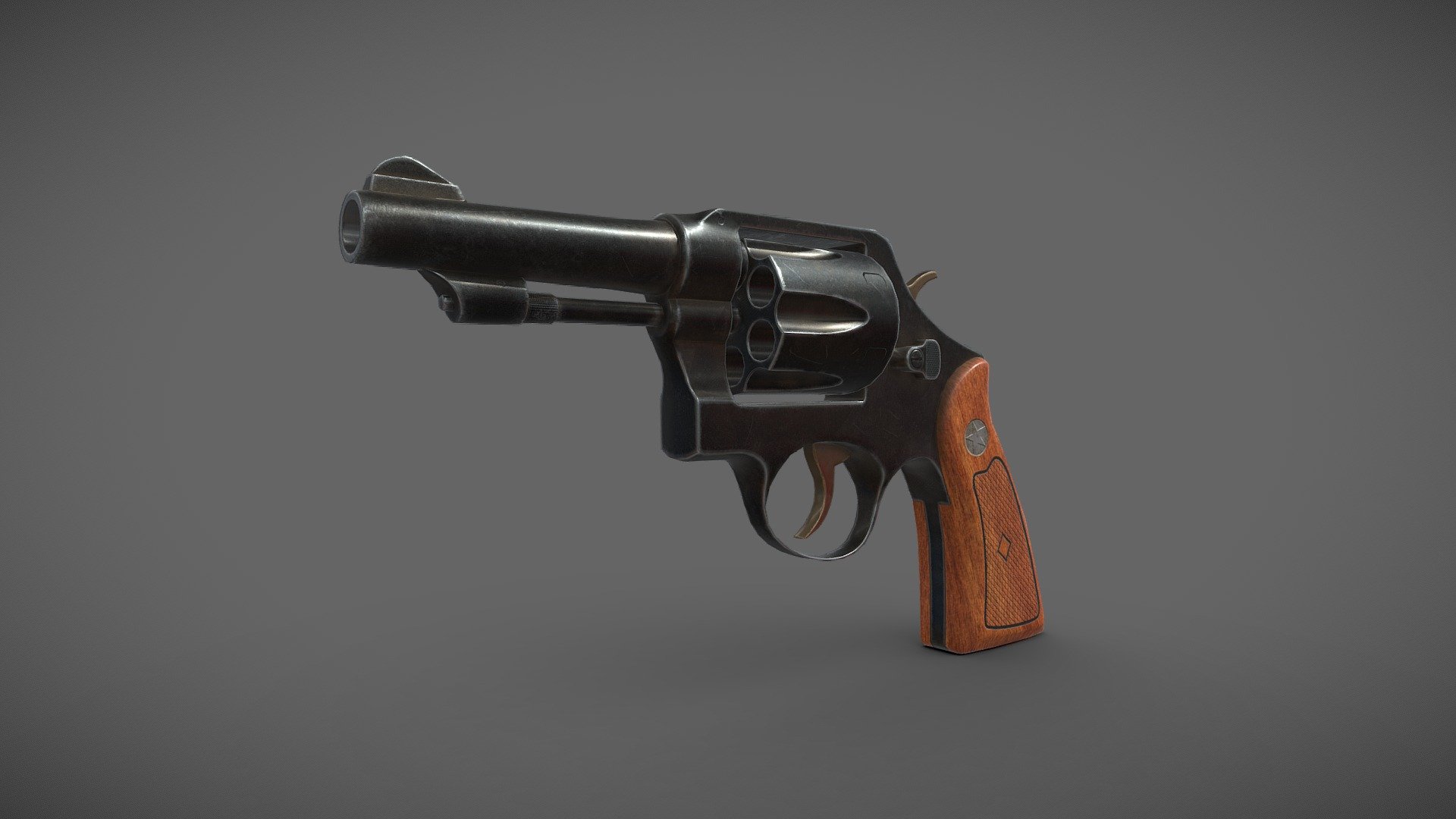 S&W Revolver (Game ready) - Download Free 3D model by Nikita Filimonov ...