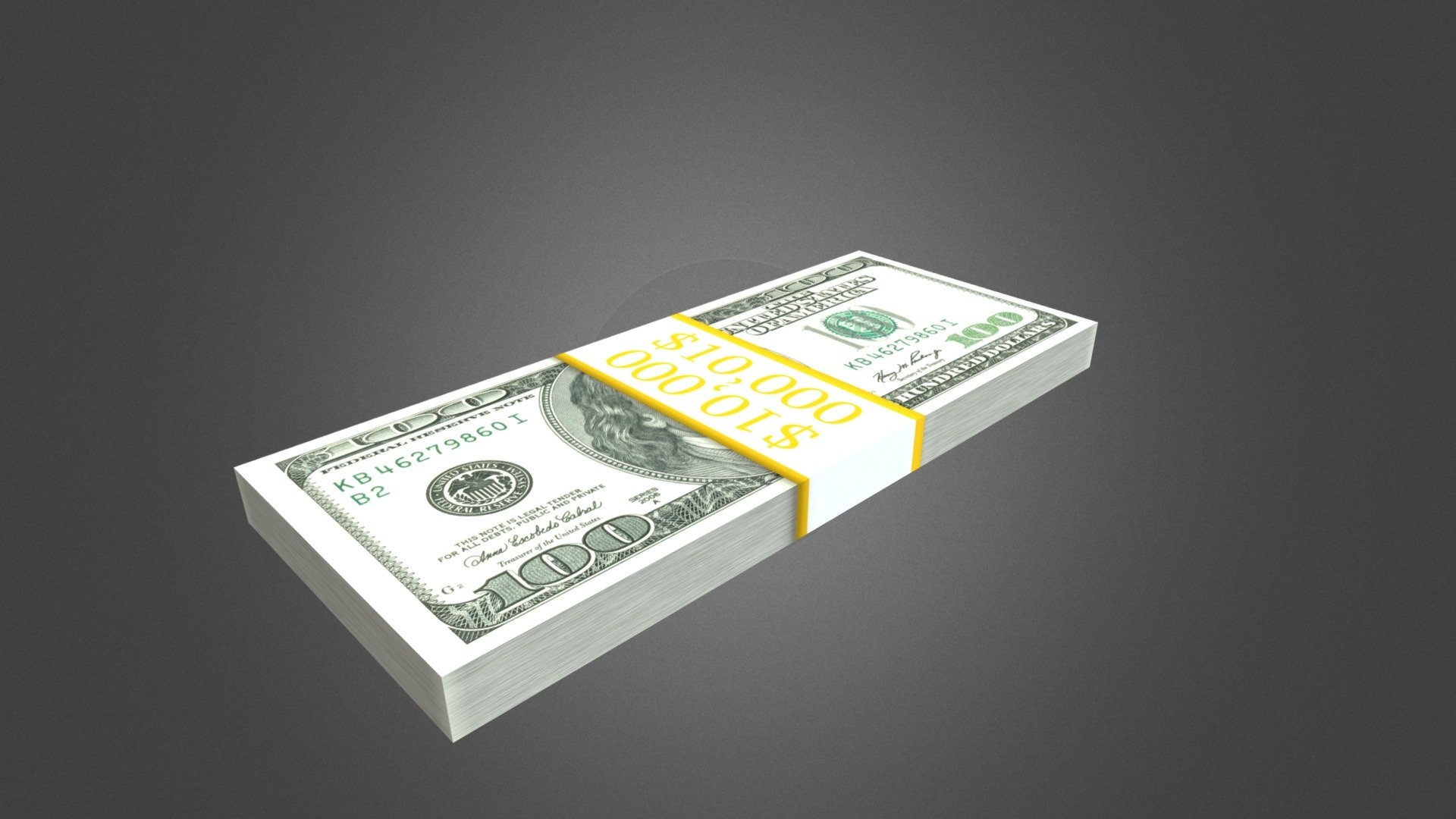 Money Stack - 3D model by Patel Gaming Projects (@DigitalBatman ...