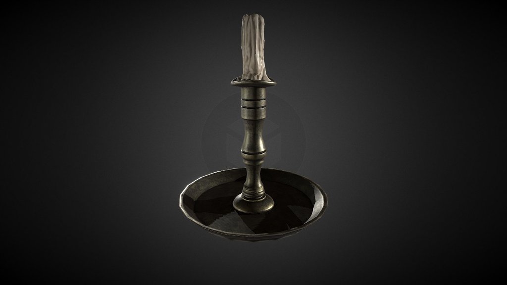 Medieval Candle - 3D model by Austin Crane (@pictonicstudio) [5958d25 ...