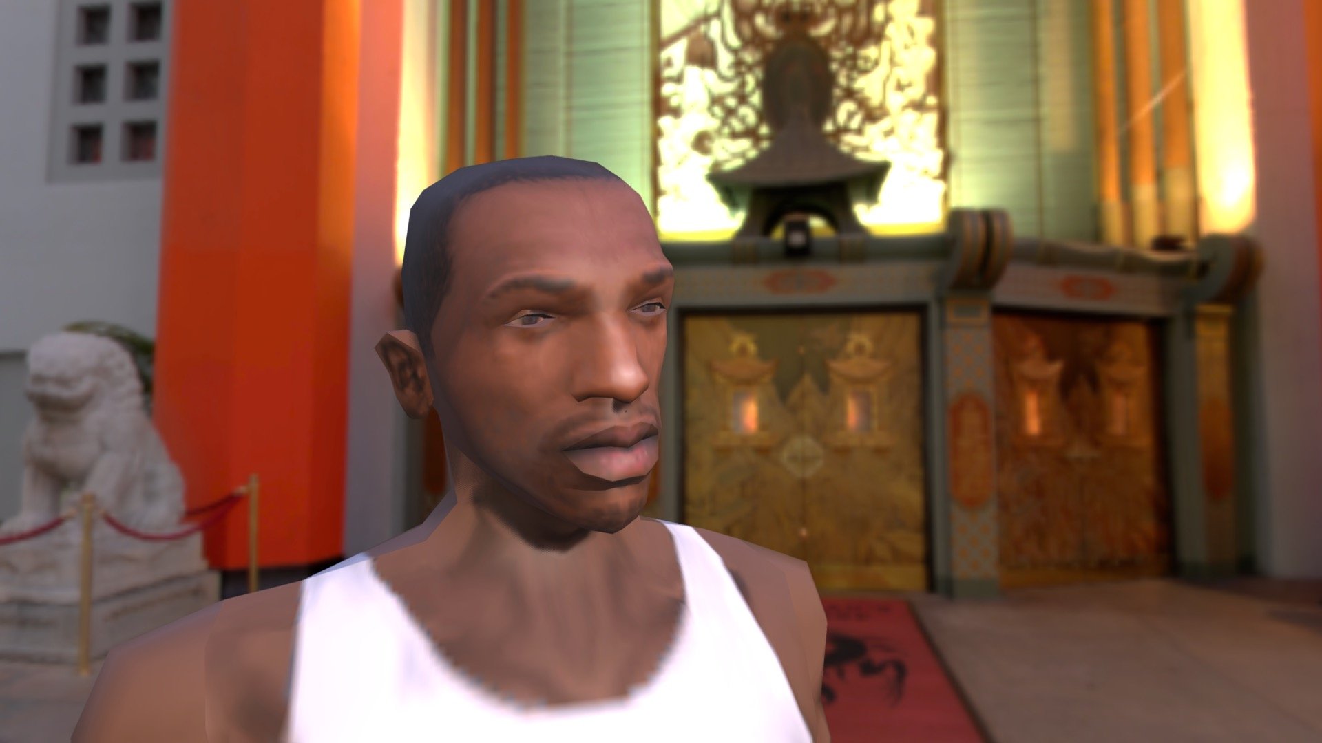 Cj Grand Theft Auto San Andreas Download Free 3d Model By