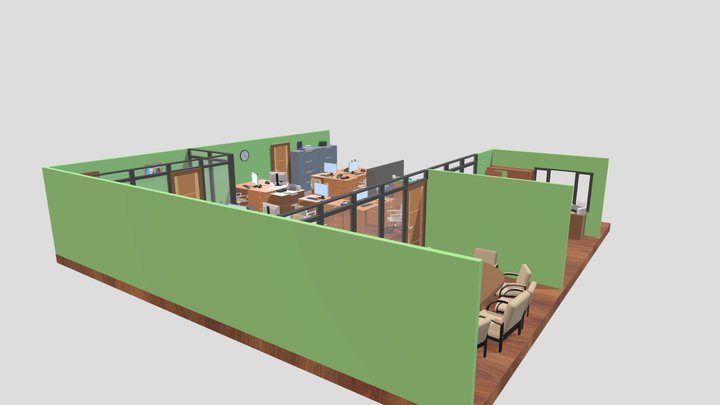 Officelayout 3D models - Sketchfab