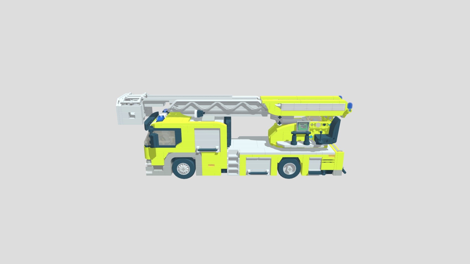 scania ladder fire truck - 3D model by brandweerman_sam [595a4b9 ...