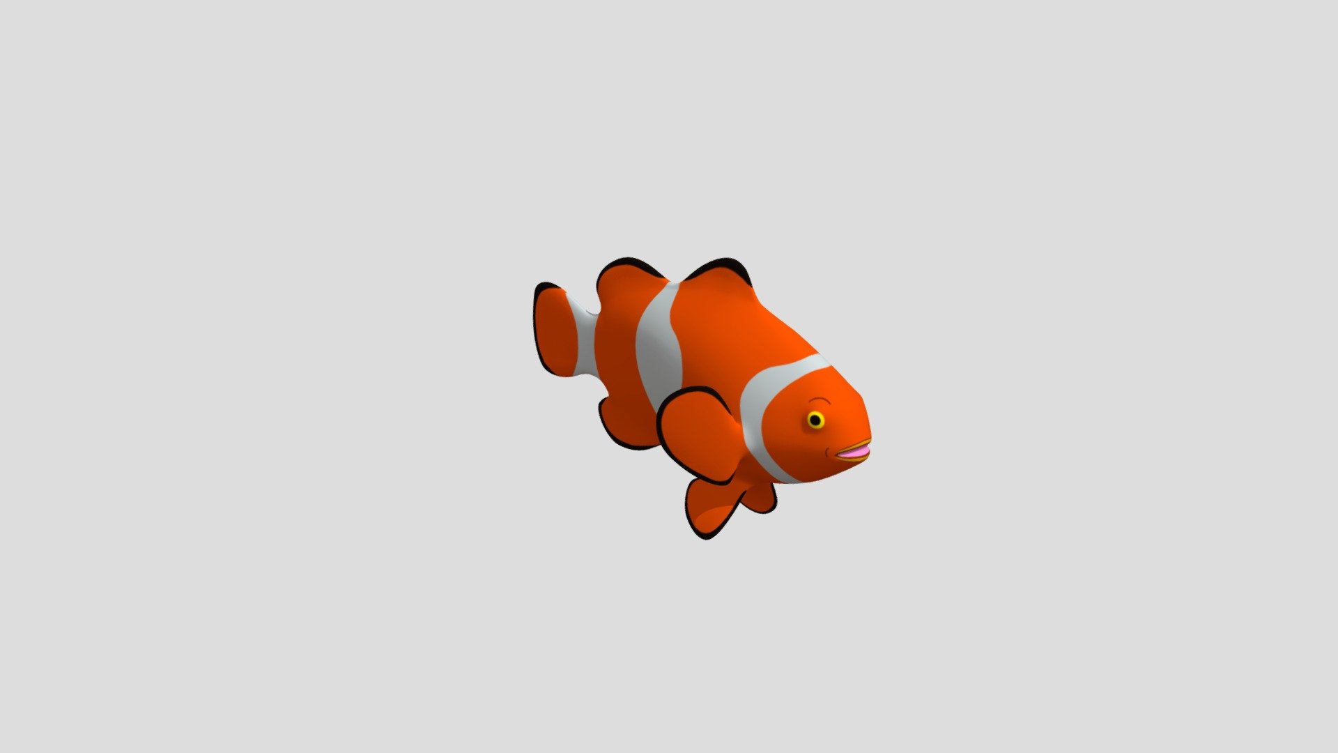 Colorful Cartoon Fish 3D Model - Download Free 3D model by Skill Artist ...