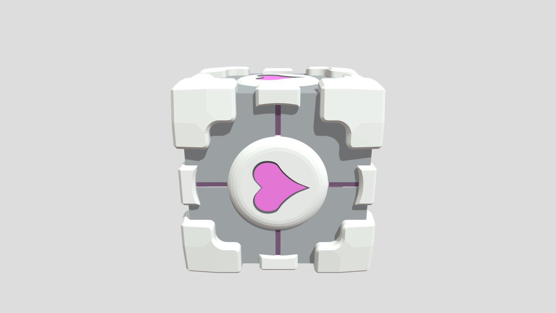 Portal Companion Cube - 3D model by BenjiDev (@benny261103) [595d362 ...