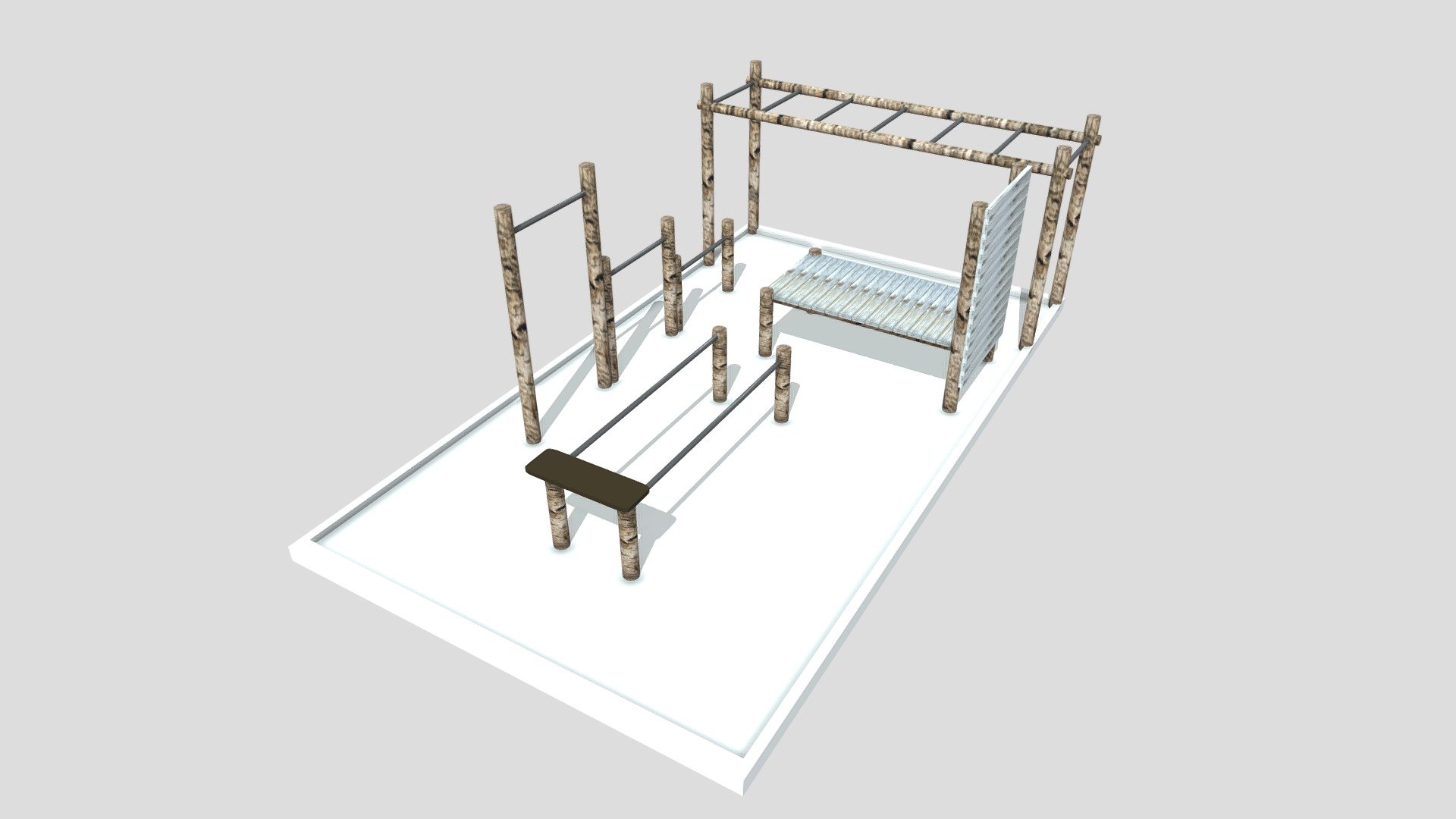 Urban Tackle and and sports course - Buy Royalty Free 3D model by ...