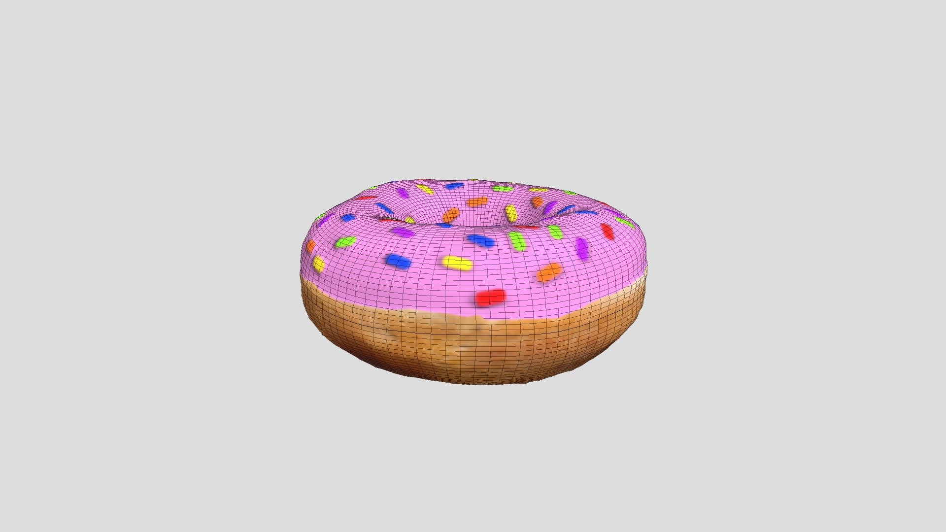 Donut Wireframe - 3D model by zip.delong [595e311] - Sketchfab