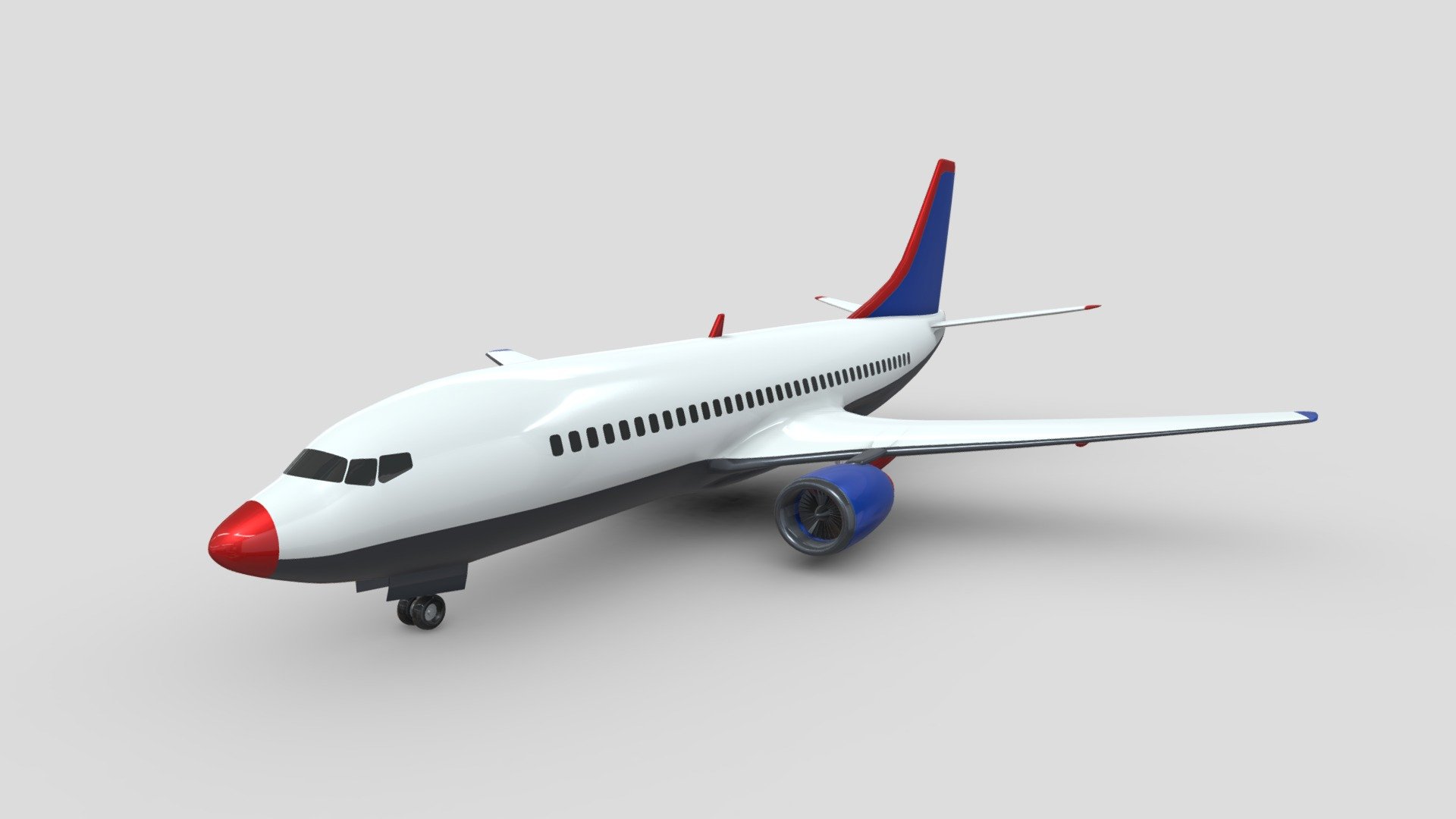 Generic Passanger Airplane - Download Free 3D model by assetfactory ...