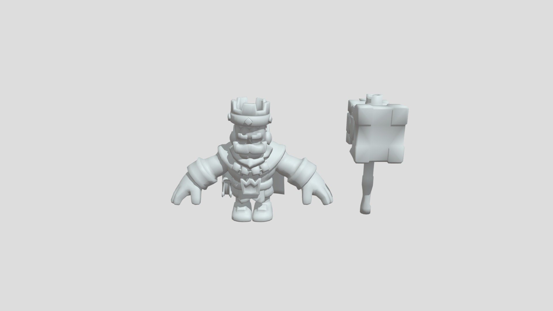 Brawl stars King Frank (textures in zip)blue+red - Download Free 3D ...