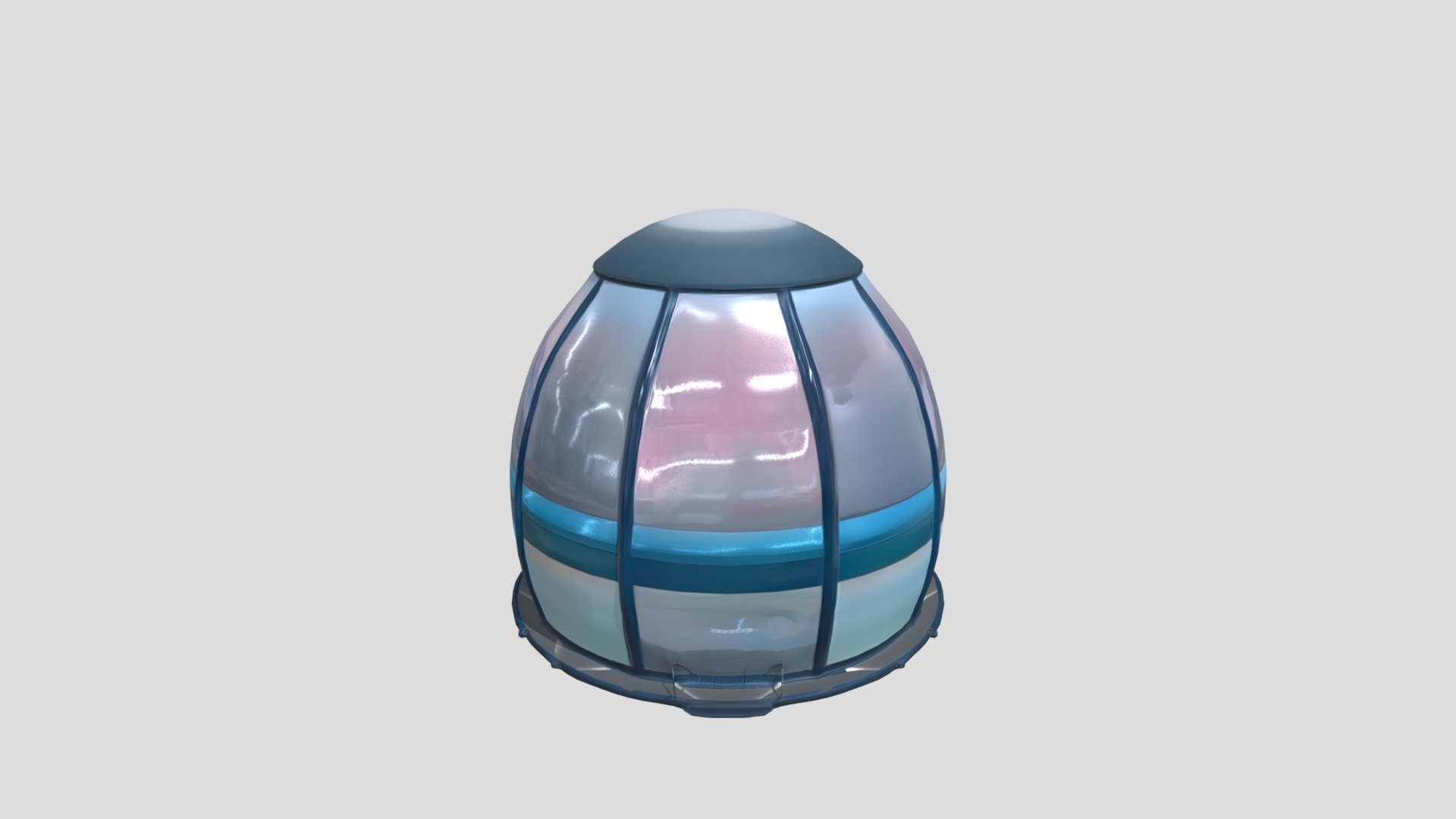 Spherical transparent outdoor seating pod - 3D model by cartertsp03 ...