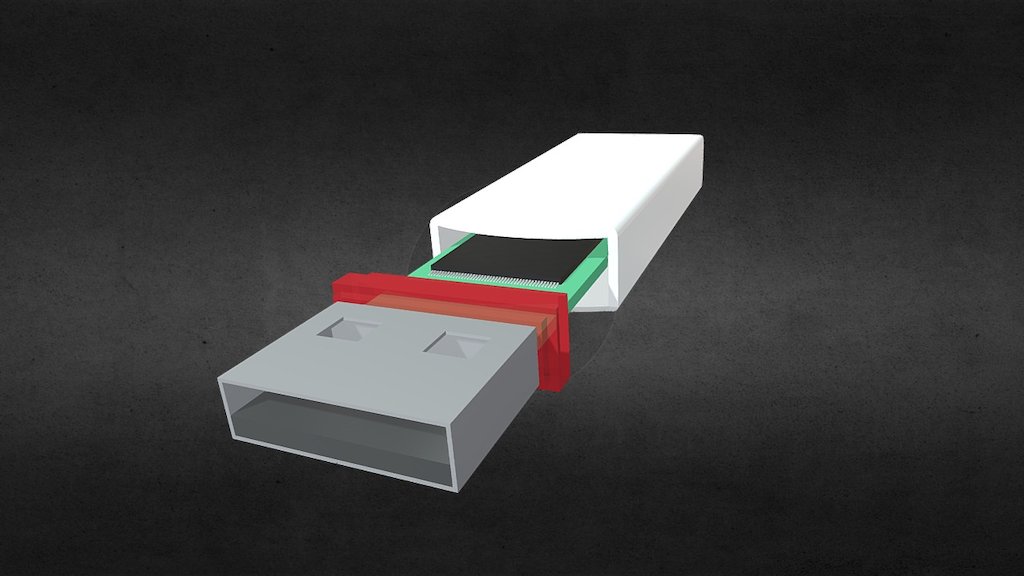 Flash Drive - Download Free 3D model by DragonH [5962018] - Sketchfab