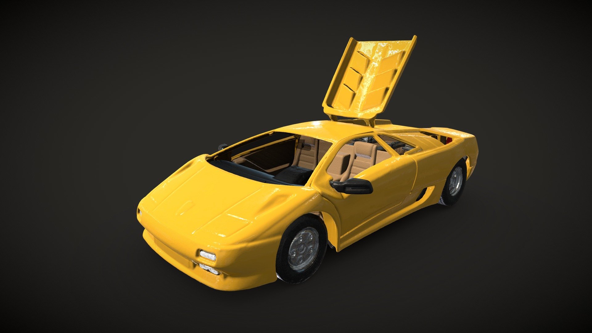 Scanned diablo car model - 3D model by Hypercube (@Hypercube3dscan ...