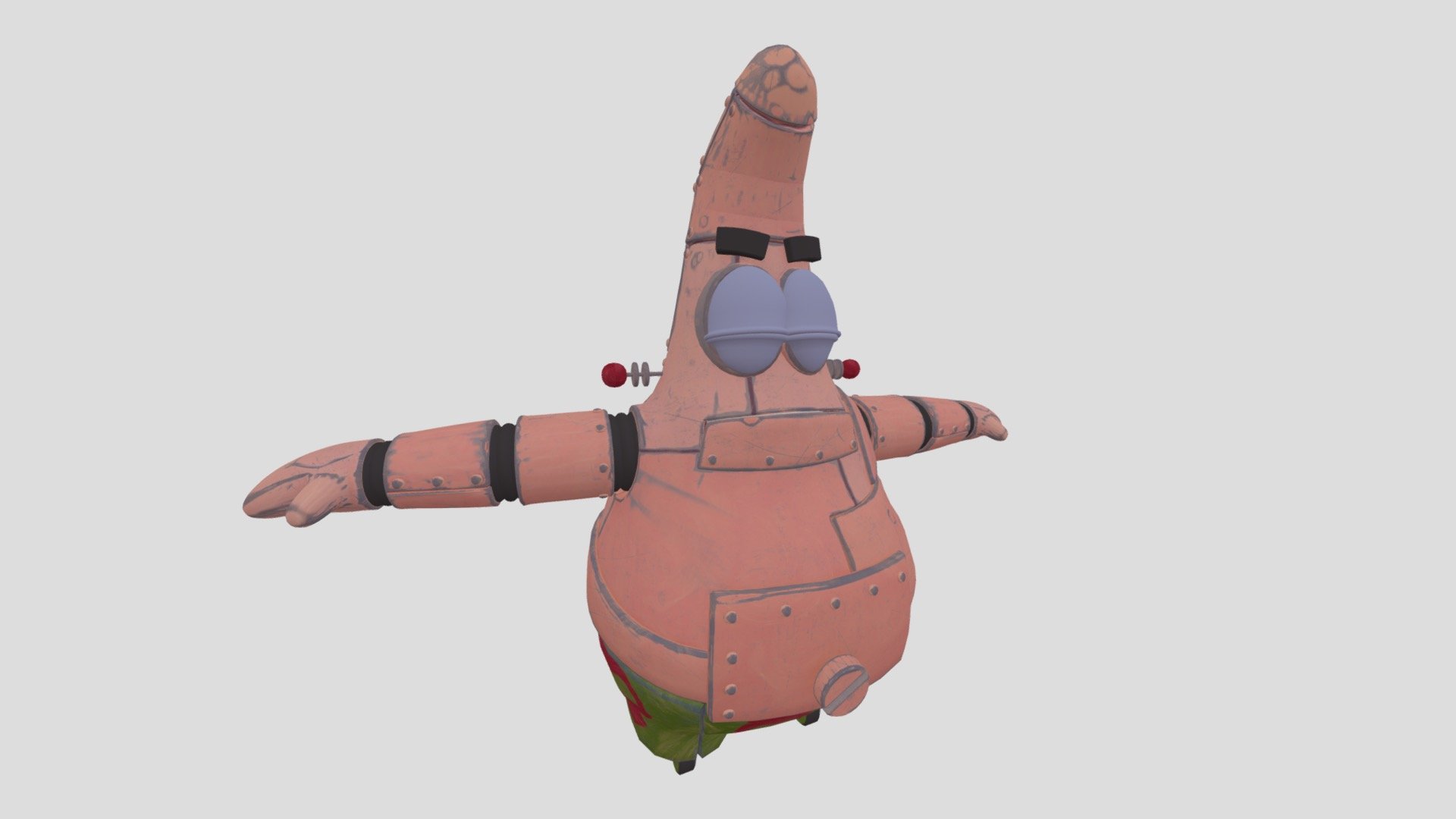 BFBBR - Robo Patrick - Download Free 3D model by SMF Features Developed ...