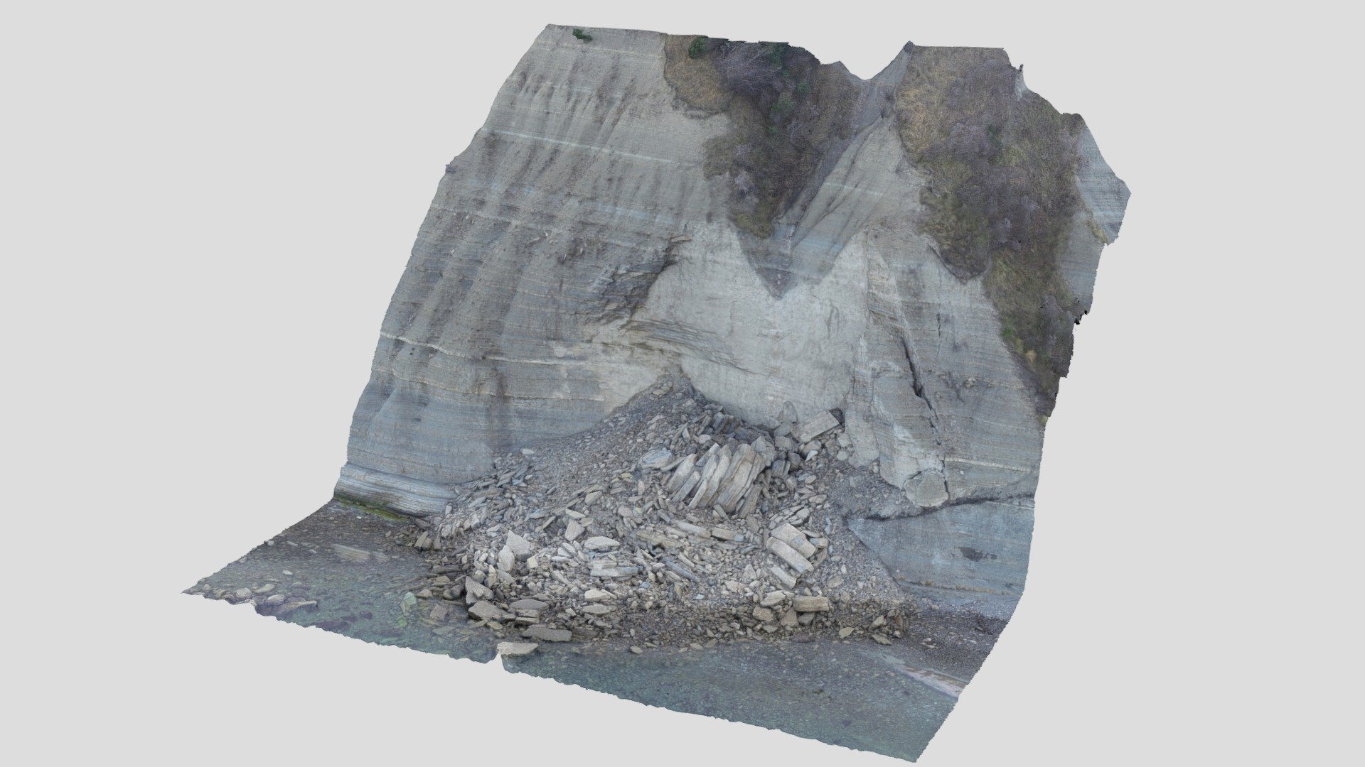 Podor flišnega klifa - verzija za 3D VR očala - 3D model by Marko ...