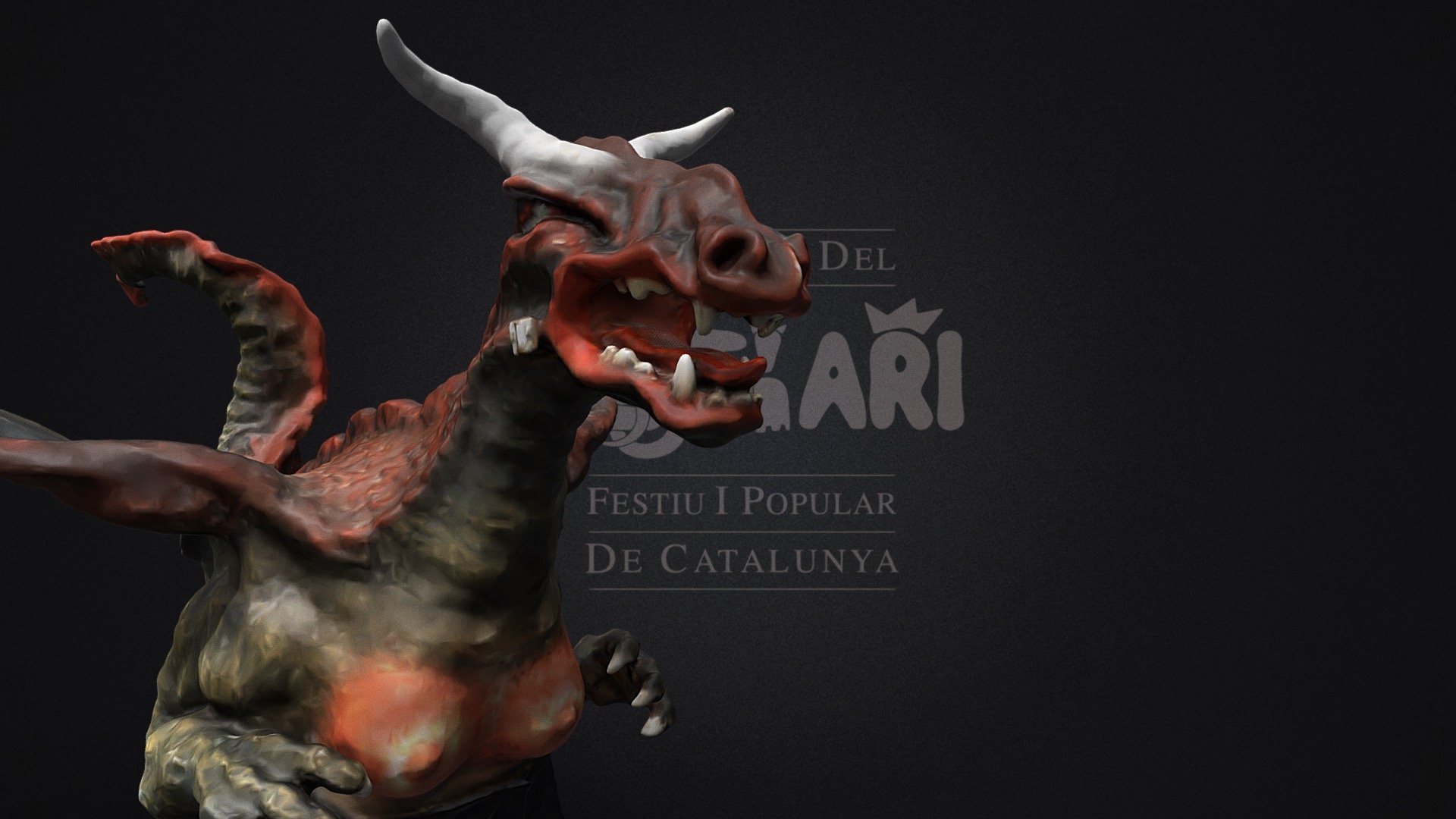 Víbria de Botafocs - 3D model by Agrupació del Bestiari Festiu i ...