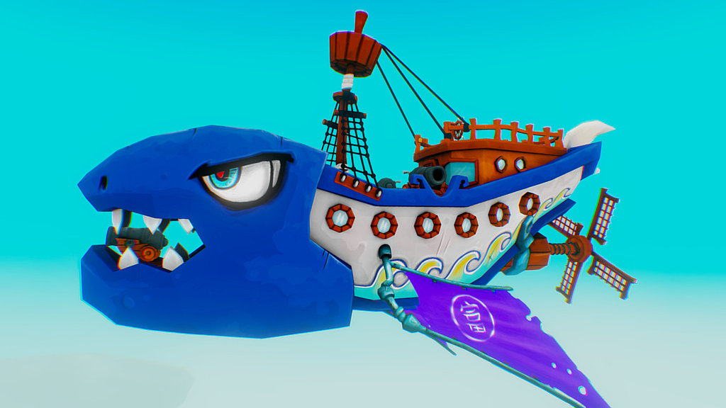 Shark Airship - 3D model by Senpai (@DemonSama) [596b228] - Sketchfab