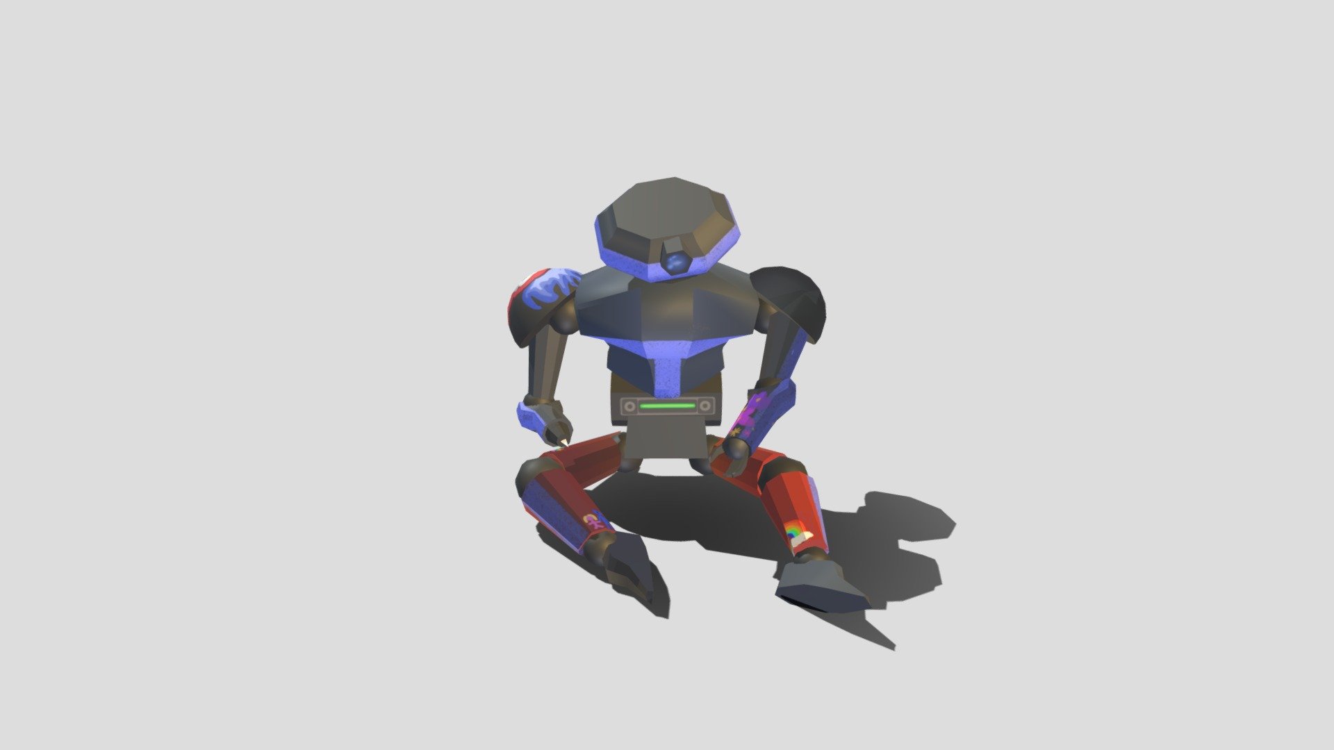Character_Robot_PD-11 - 3D model by PortiaDArcy [596b57d] - Sketchfab