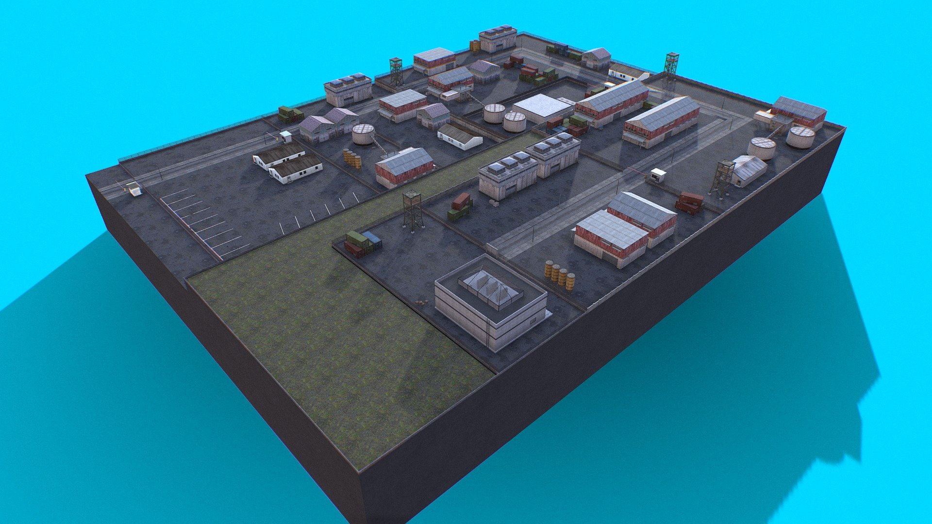 Low Poly FPS Map 2 3D Model By Asad habib 596b6bc Sketchfab