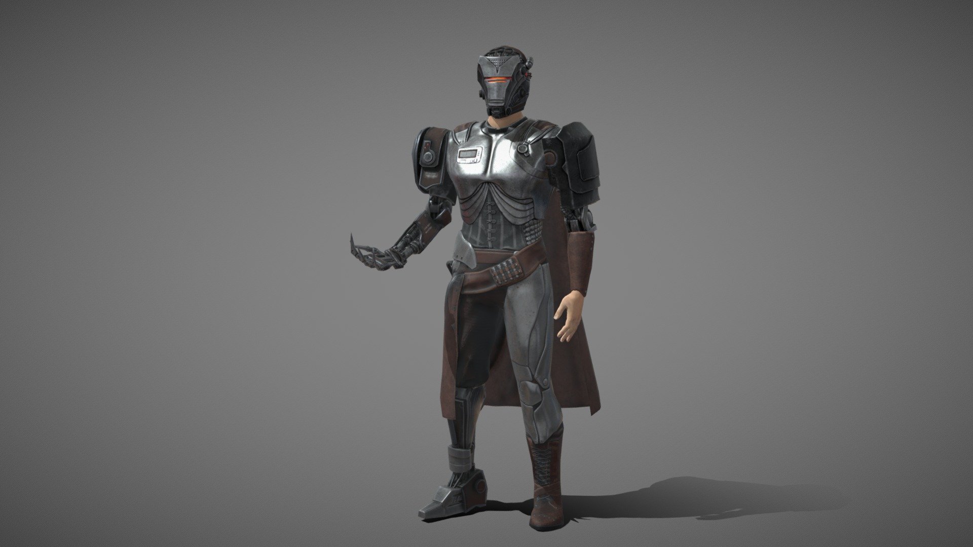 Cyborg Guy - 3D model by filinfox48 [596c2f3] - Sketchfab
