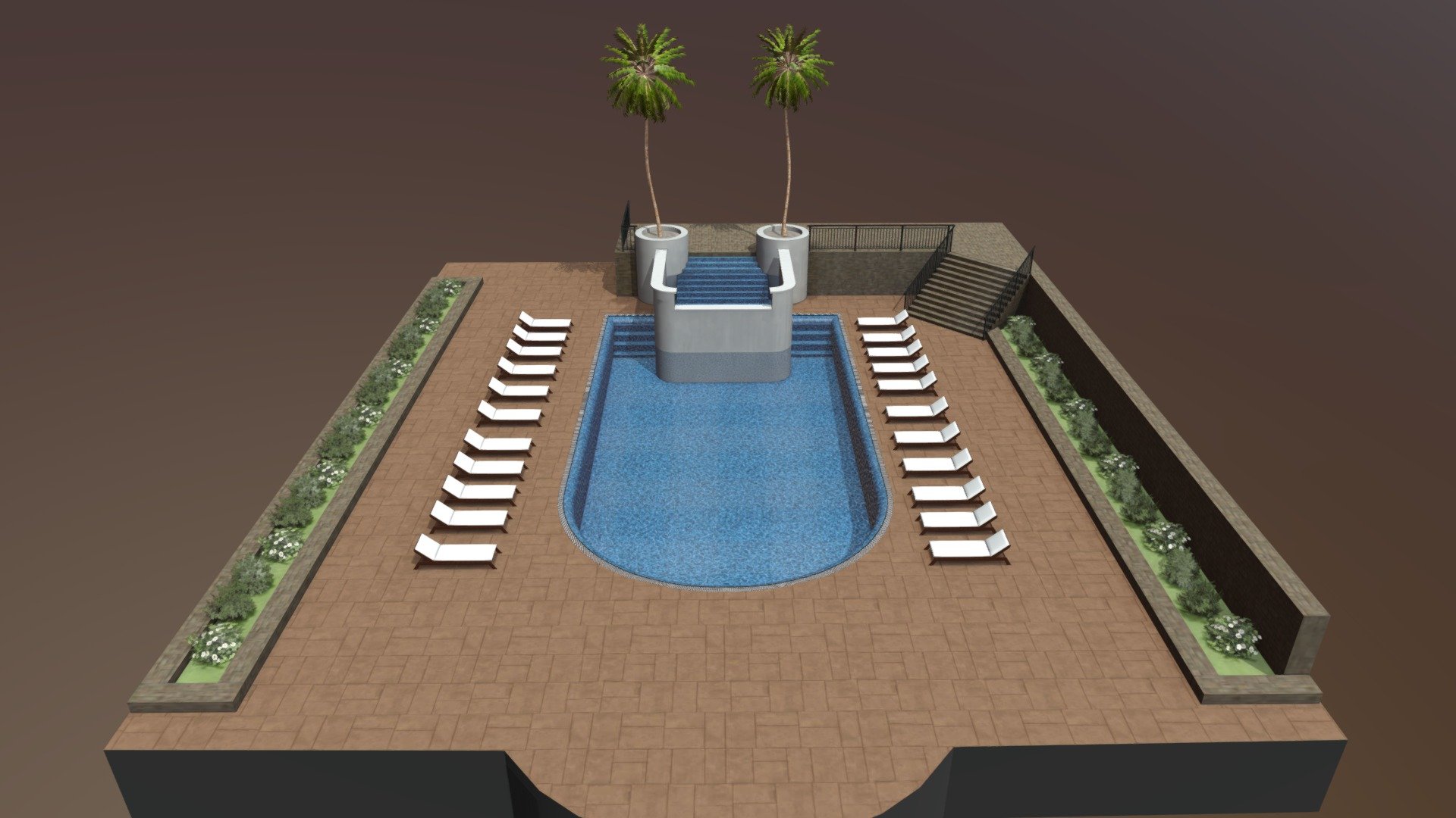 Swimming Pool - Download Free 3D model by TinkoD [596c616] - Sketchfab