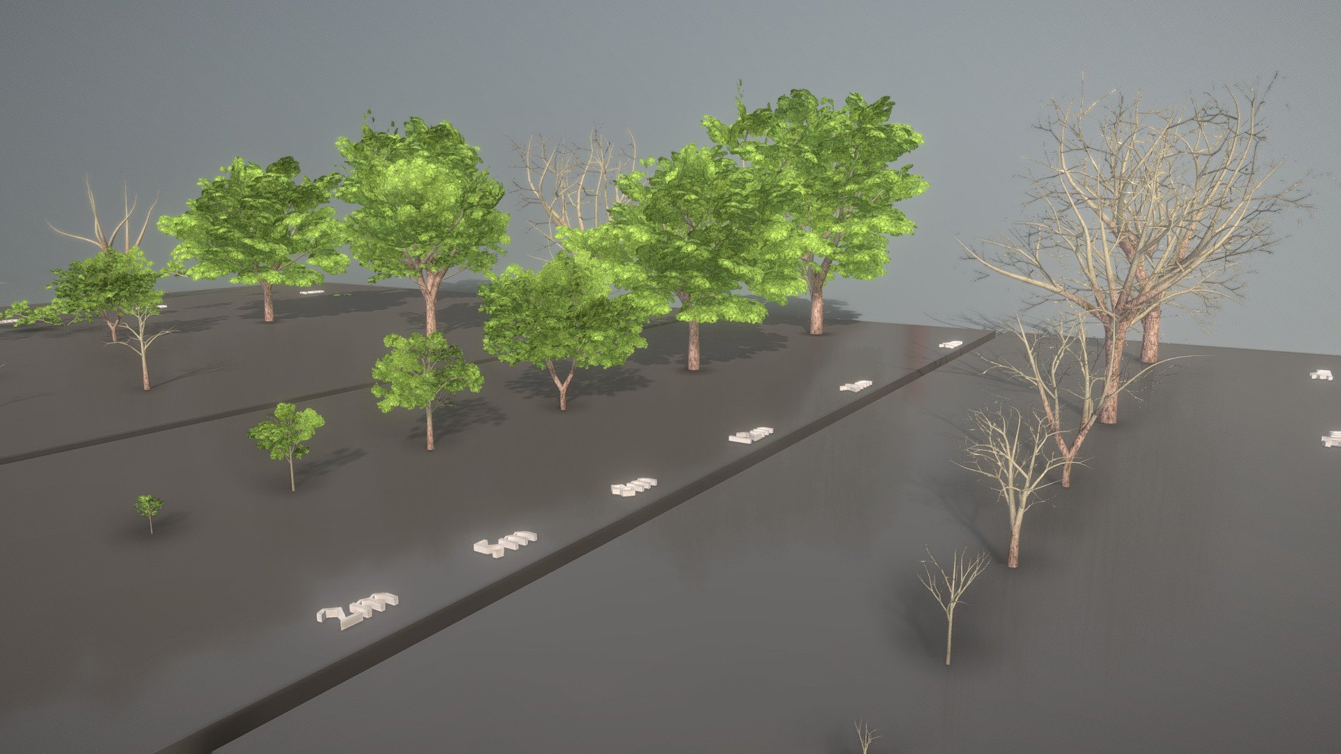 Low-Poly Walnut Trees (WIP-6) - 3D model by VIS-All-3D (@VIS-All ...