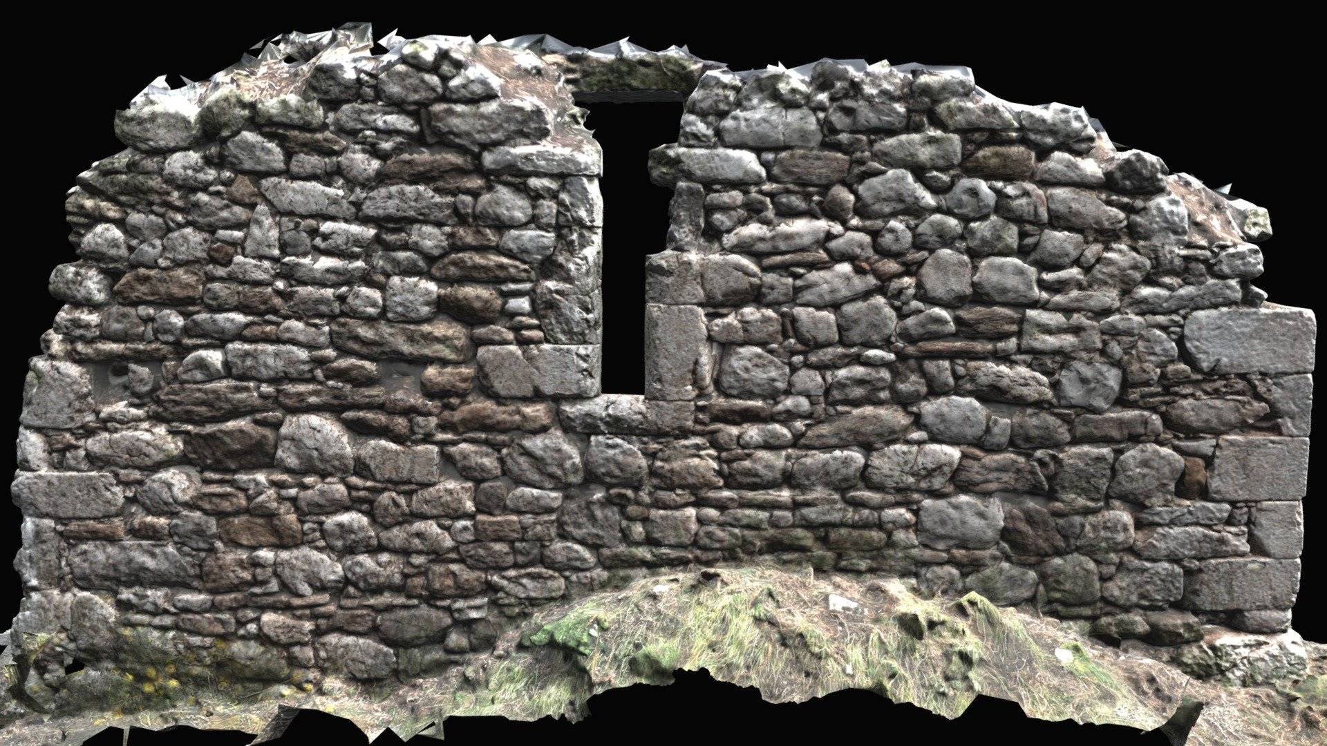 Kilcomin Church (OF041-004----) Transept Gable - Download Free 3D model ...
