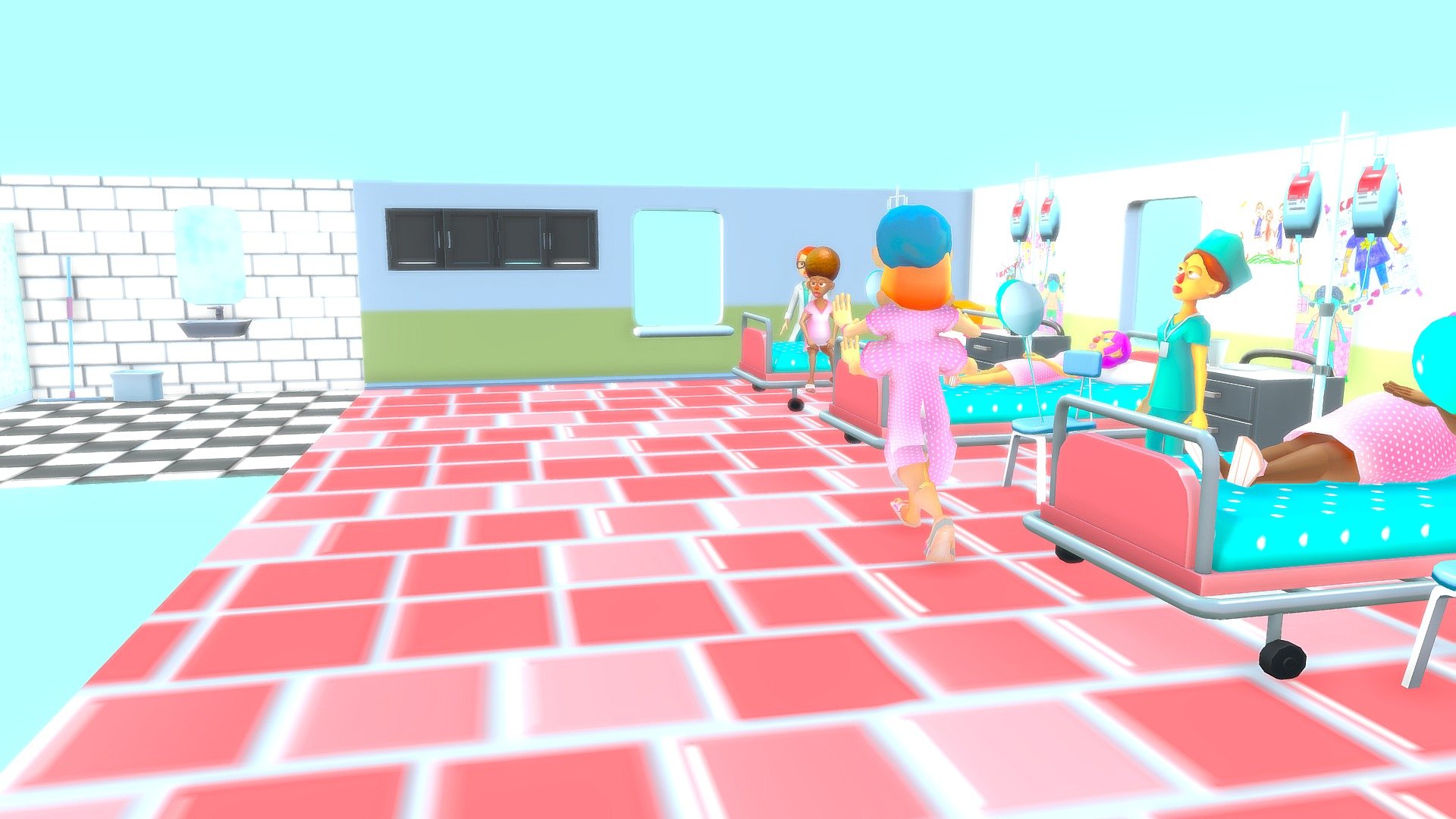 Crazy hospital - 3D model by DavidPusher (@david.puschkar) [5973050 ...