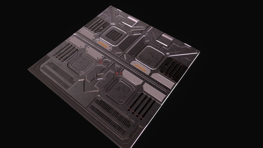 Sci-fi Floor Tile - 3D model by ddlisk [5973150] - Sketchfab