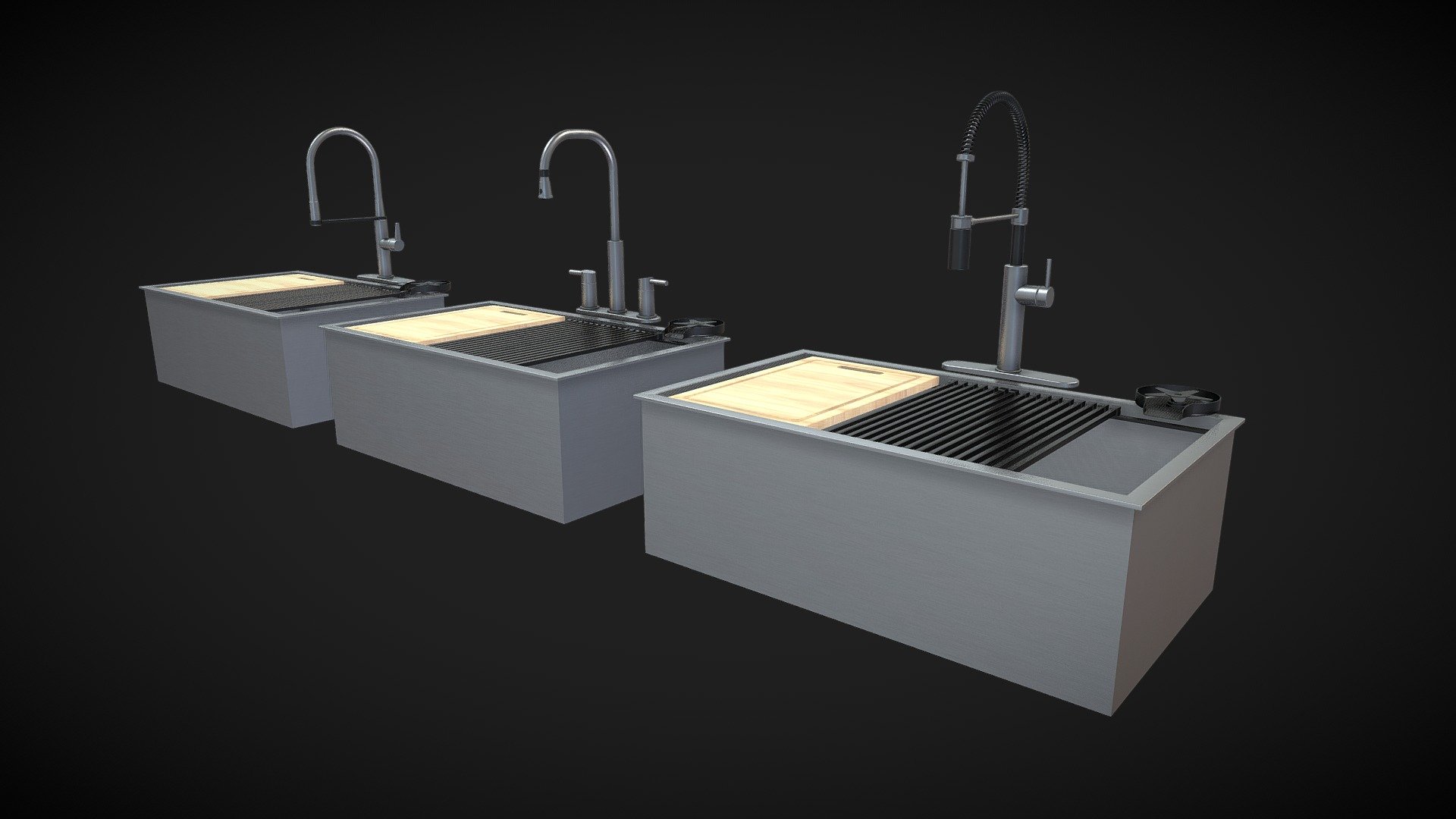Sink - Buy Royalty Free 3D model by kraffing Vault (@kraffing) [5974b0c ...