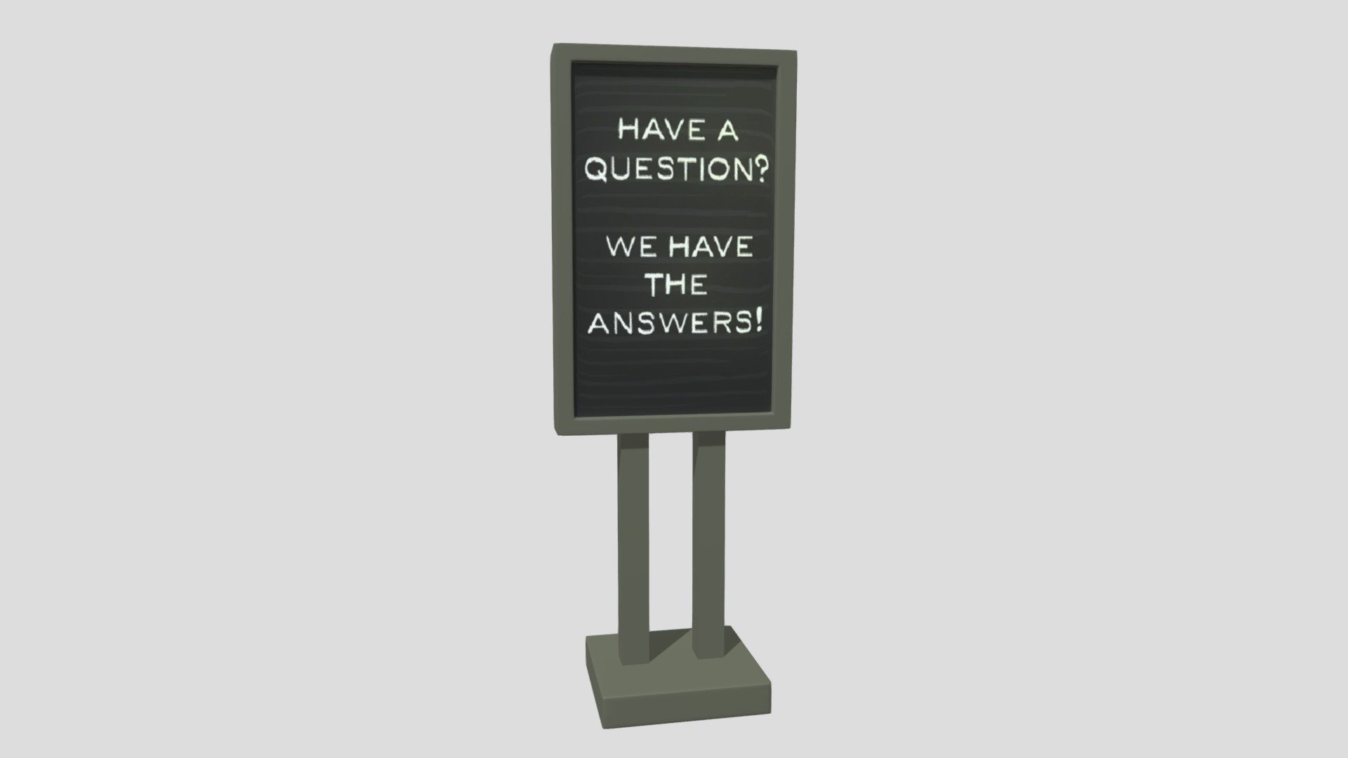 Library's Answers Sign - Download Free 3D model by Janice Emmons 1990 ...