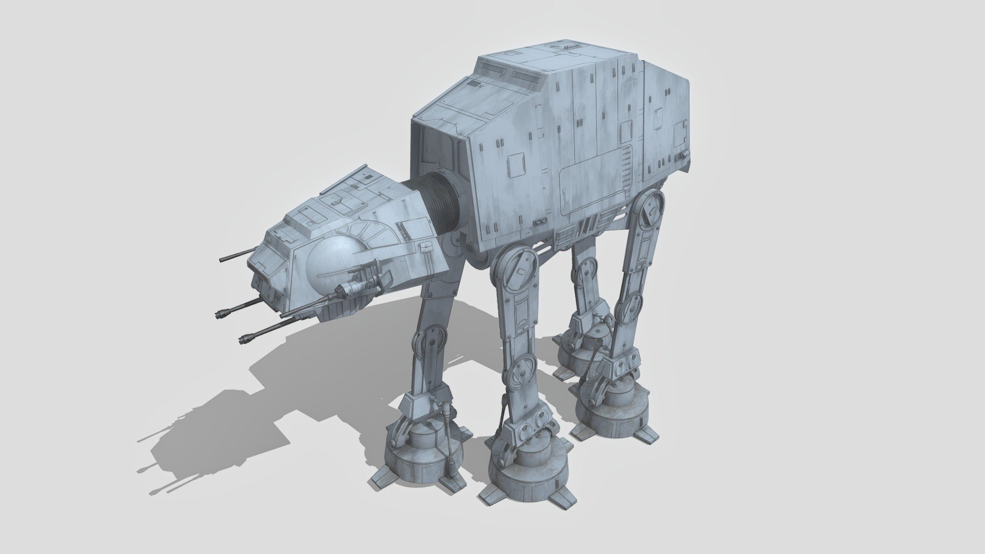 Star Wars AT-AT Walker (grey version) - Download Free 3D model by ...