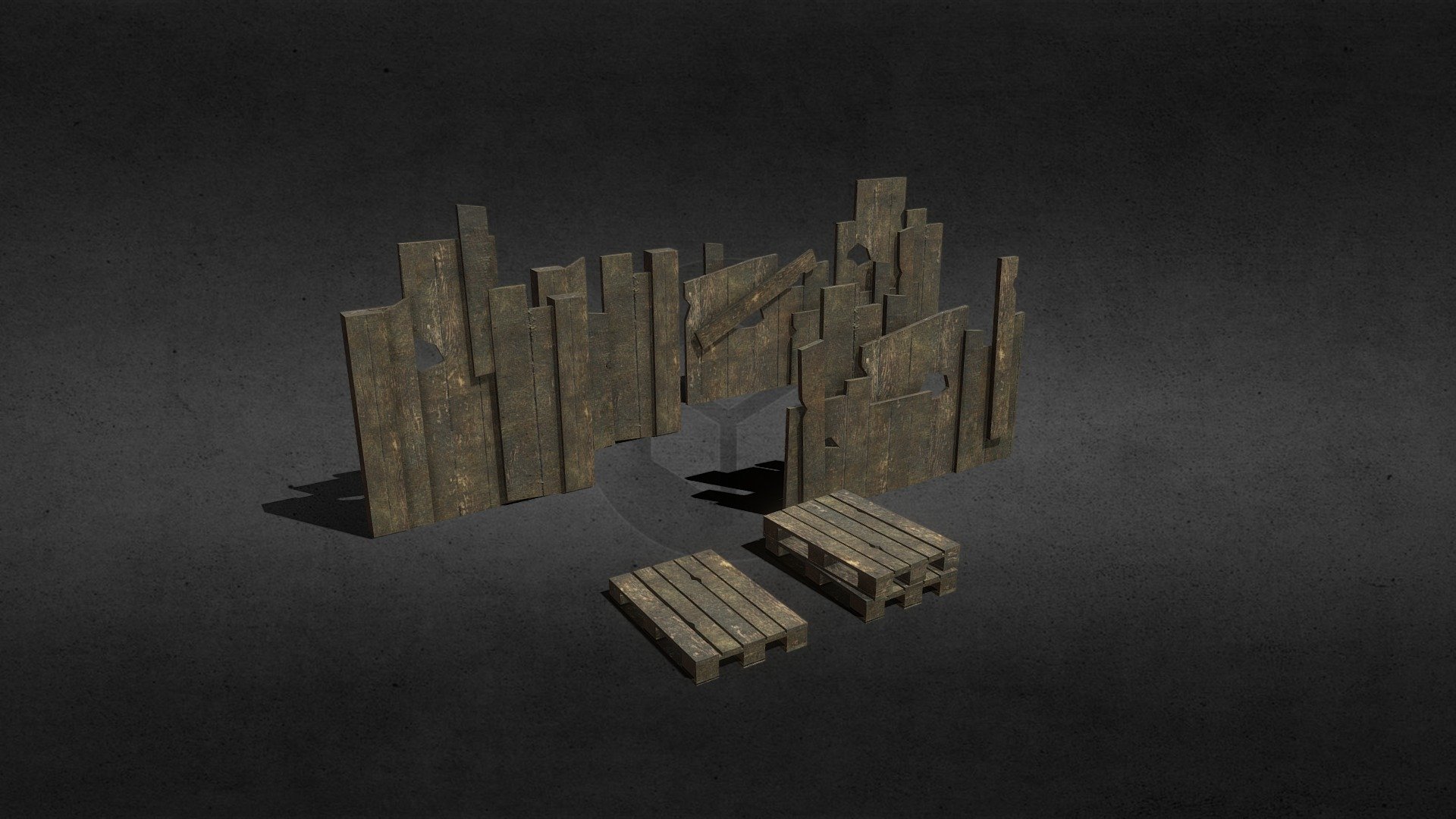 Wood walls - Download Free 3D model by DJMaesen (@bumstrum) [5977323 ...