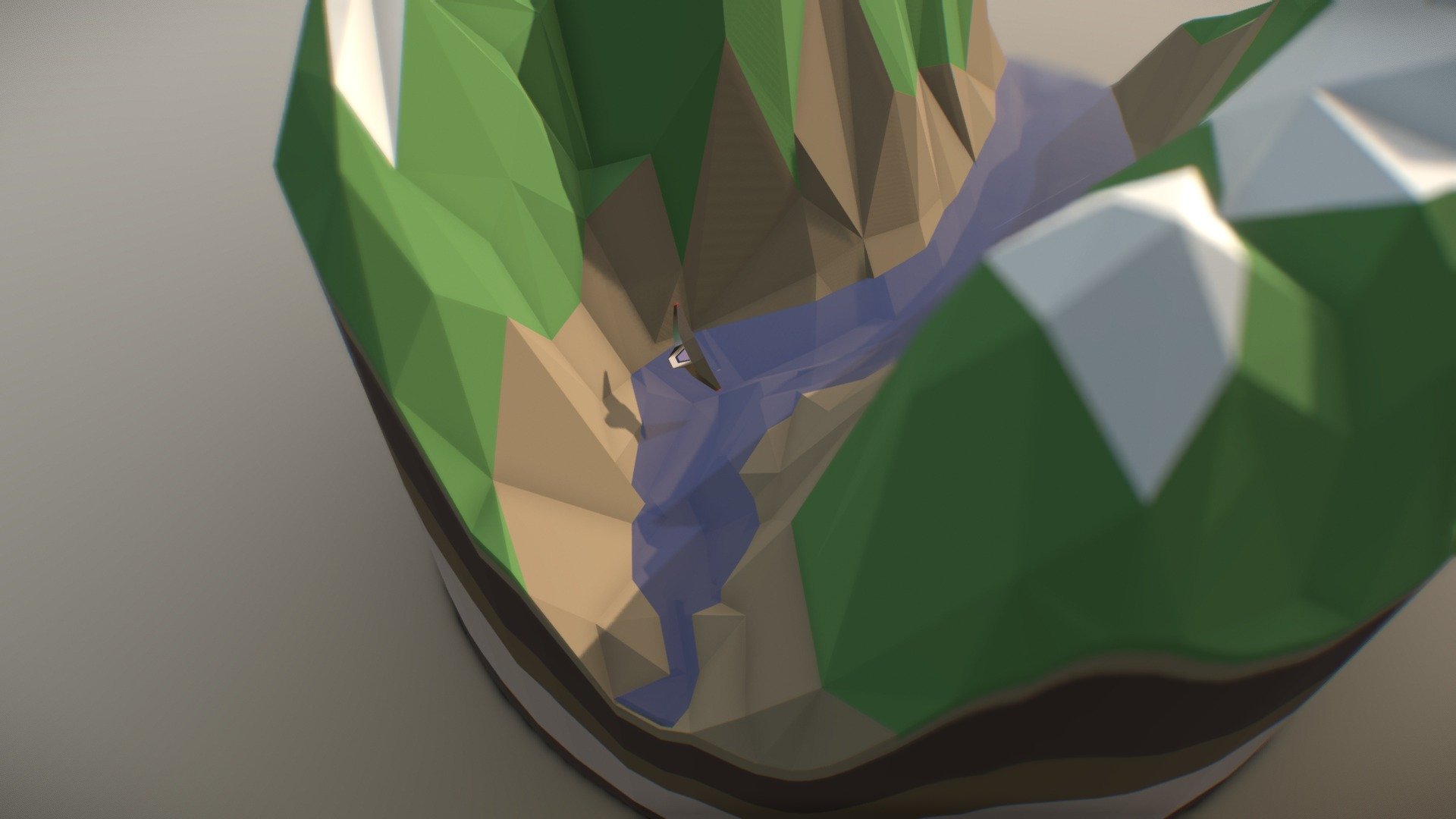 low poly valley - Download Free 3D model by elm_ [5977475] - Sketchfab