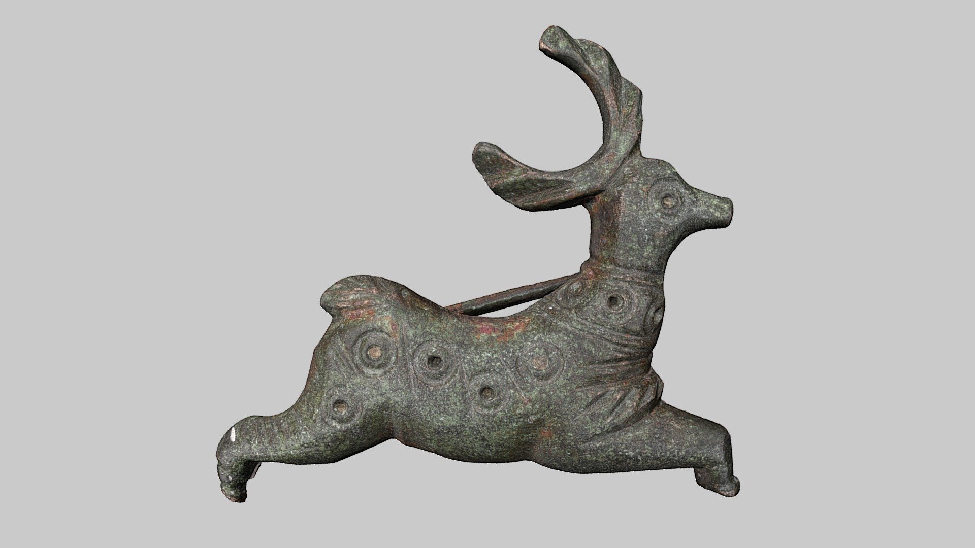 Stag brooch - Download Free 3D model by Landessammlungen ...