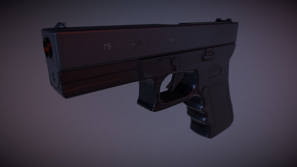 Glock - 3D model by Blake Beauchamp (@BlakeIn3D) [597b736] - Sketchfab