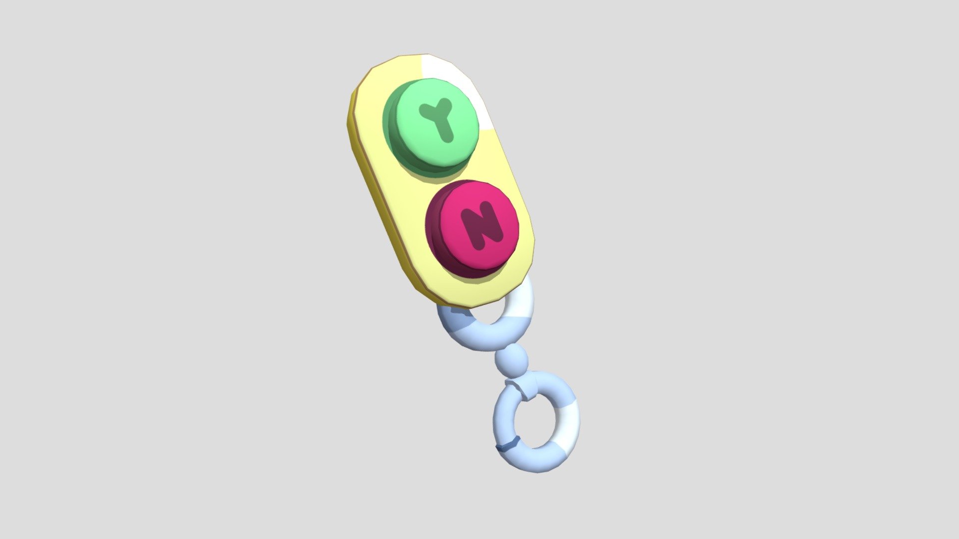 Bluey Yes/No Button - 3D model by josharafferty [597cf0b] - Sketchfab